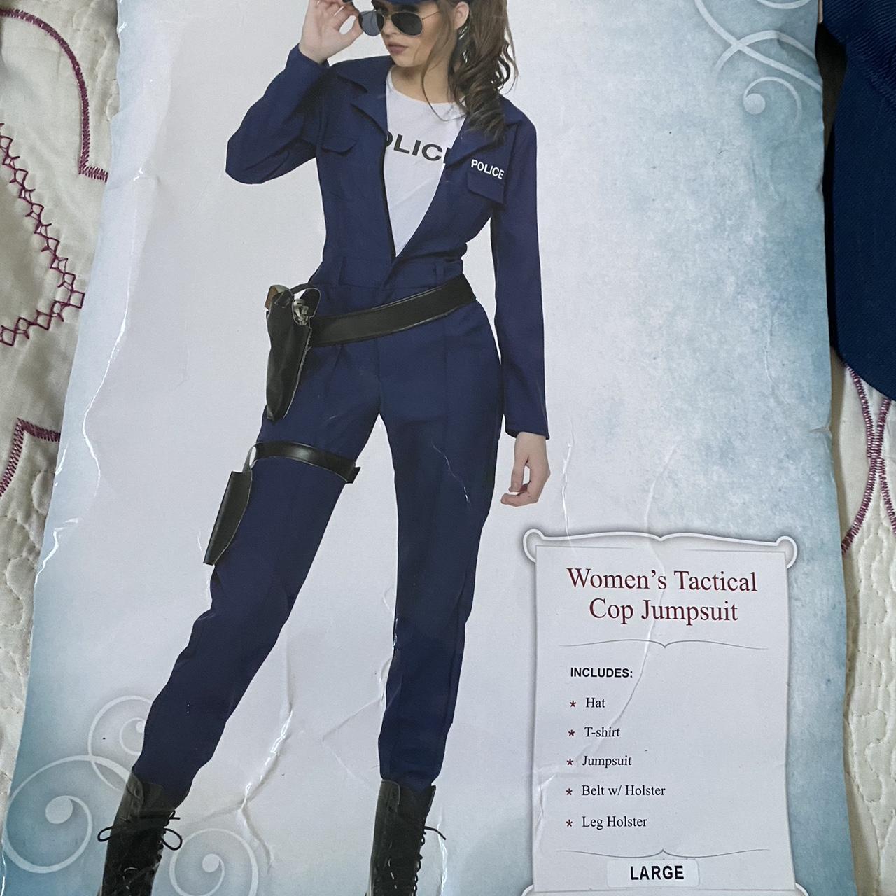 Women’s Tactical Cop Jumpsuit - Large Costume is... - Depop
