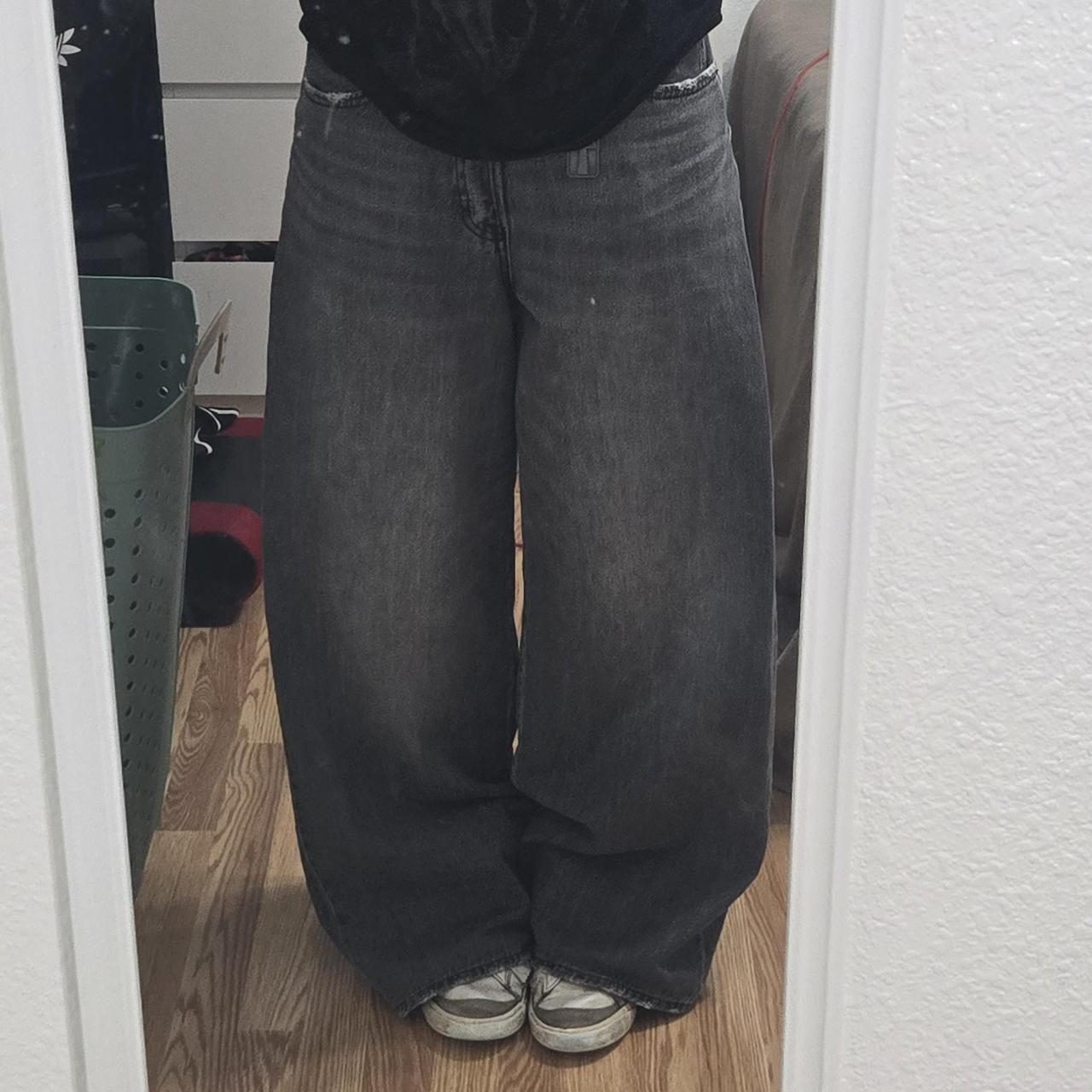 EXTREME BAGGY JEANS! Leg opening 13.5 inches, waist... | Depop