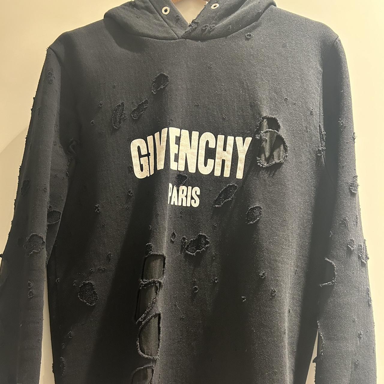 Givenchy distressed hoodie - Depop