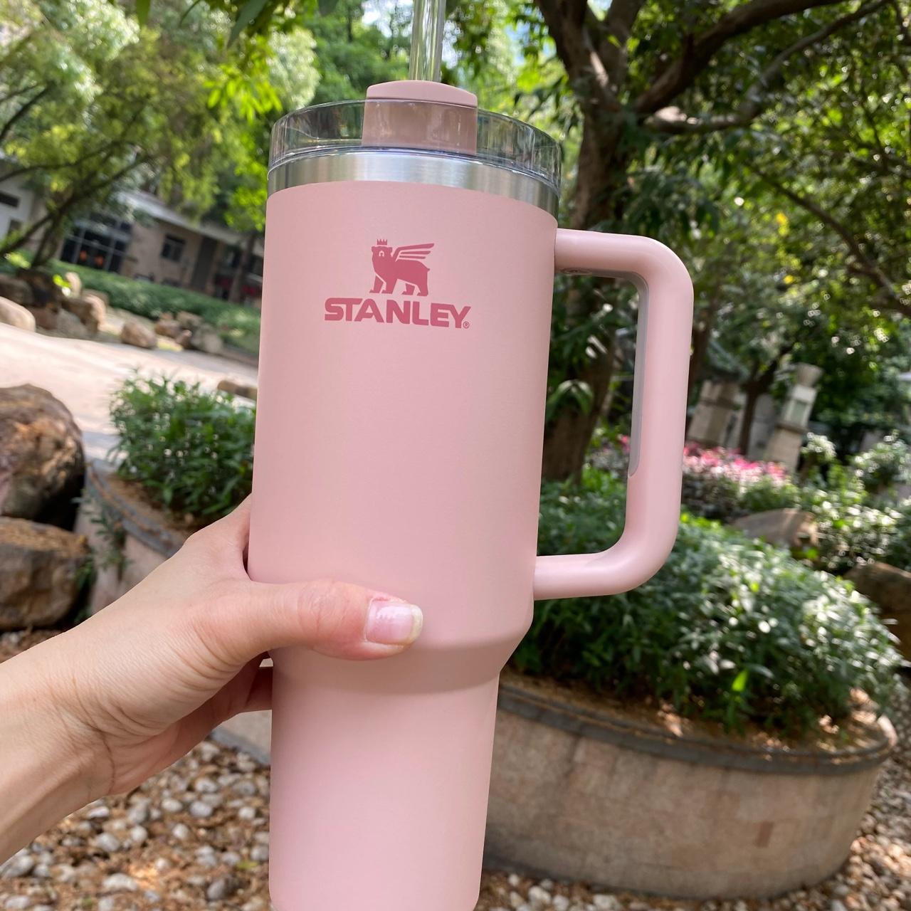 Stanley cup pink, brand new untouched. 40 oz tumbler. - Depop