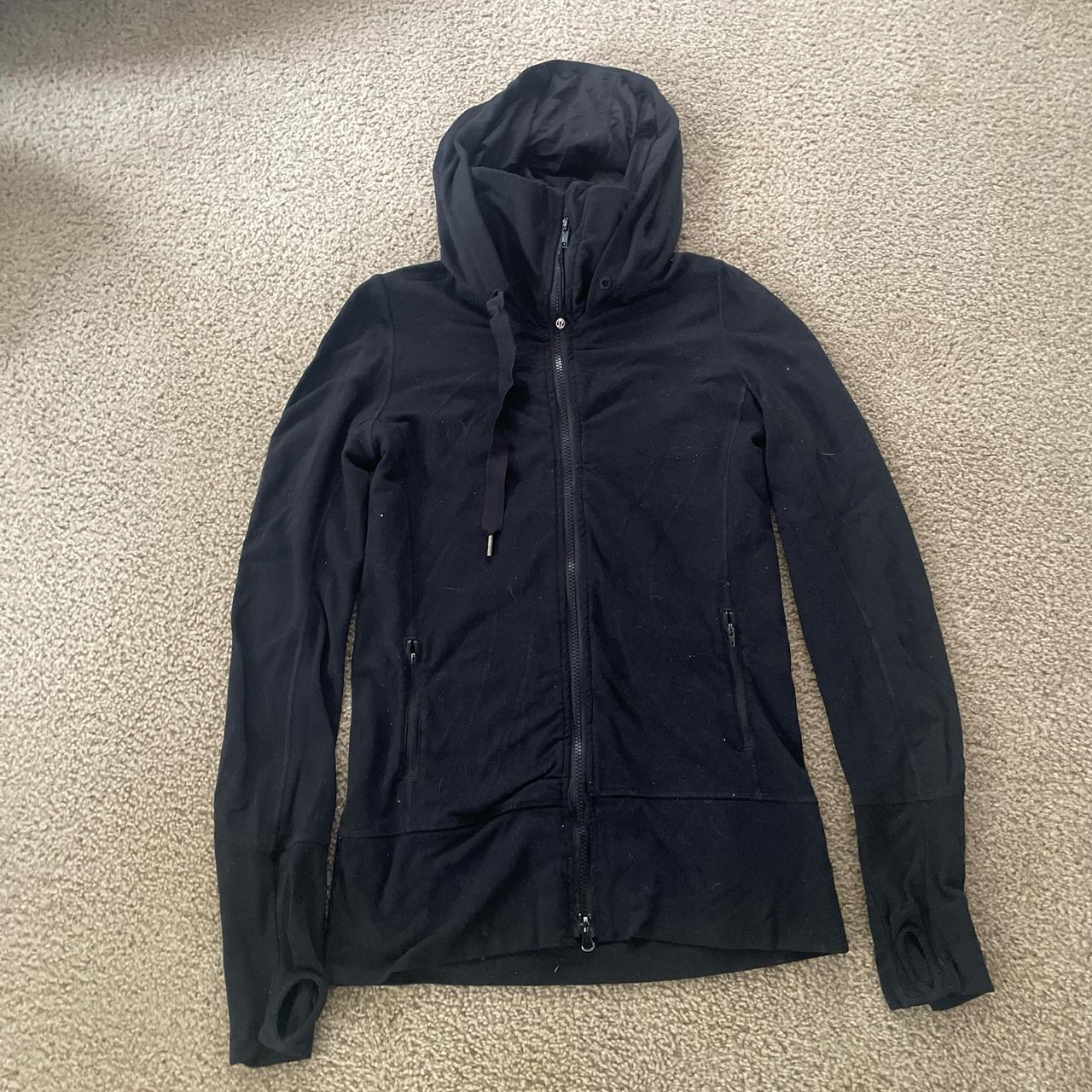 Black Lululemon zip up Jacket #lululemon #jacket... - Depop