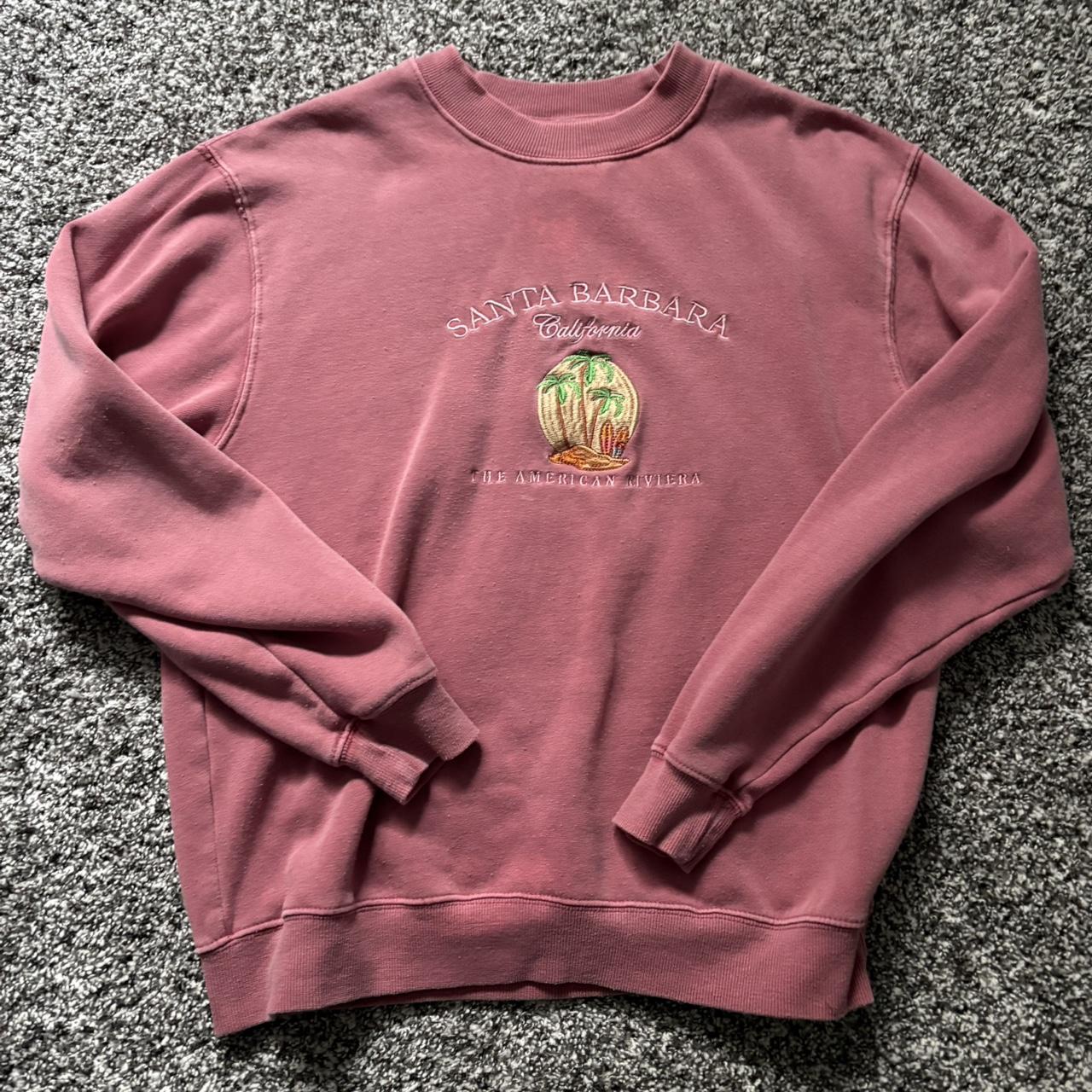 Pink Pacsun Graphic Crewneck size small | Depop