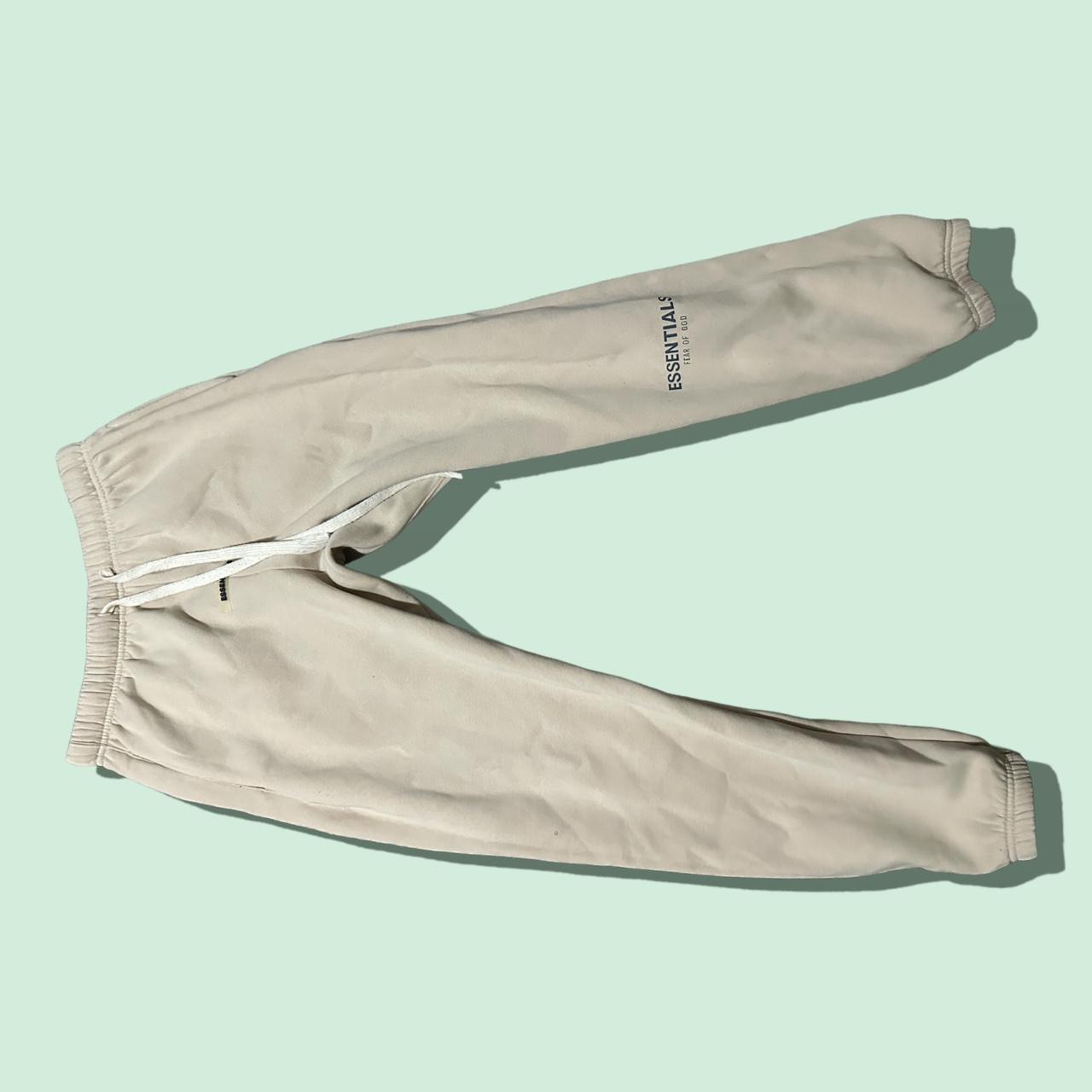 Tan/ Cream essentials sweat pants SIZE SMALL - Depop