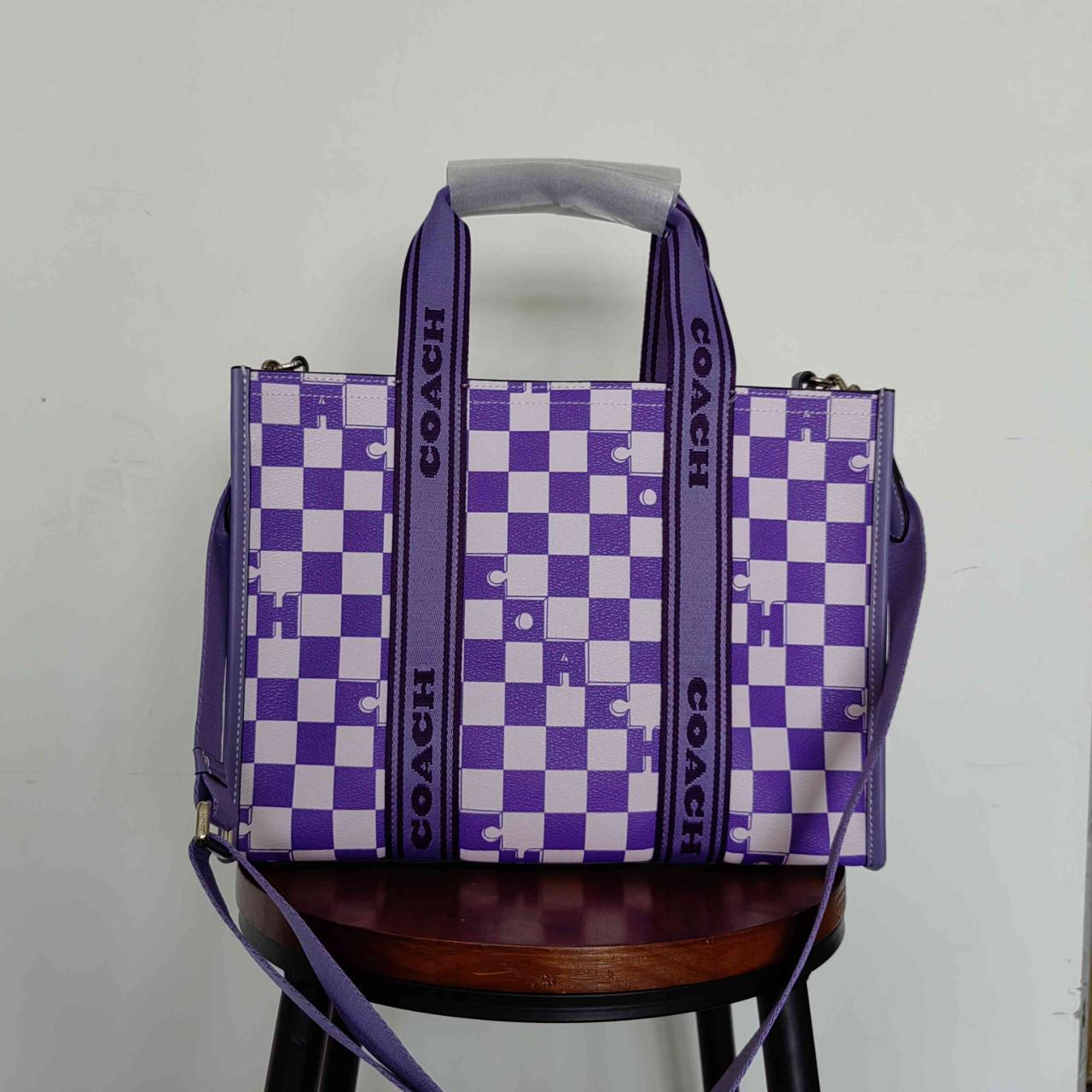Coach Smith Tote Bag With Checkerboard Print Style... | Depop