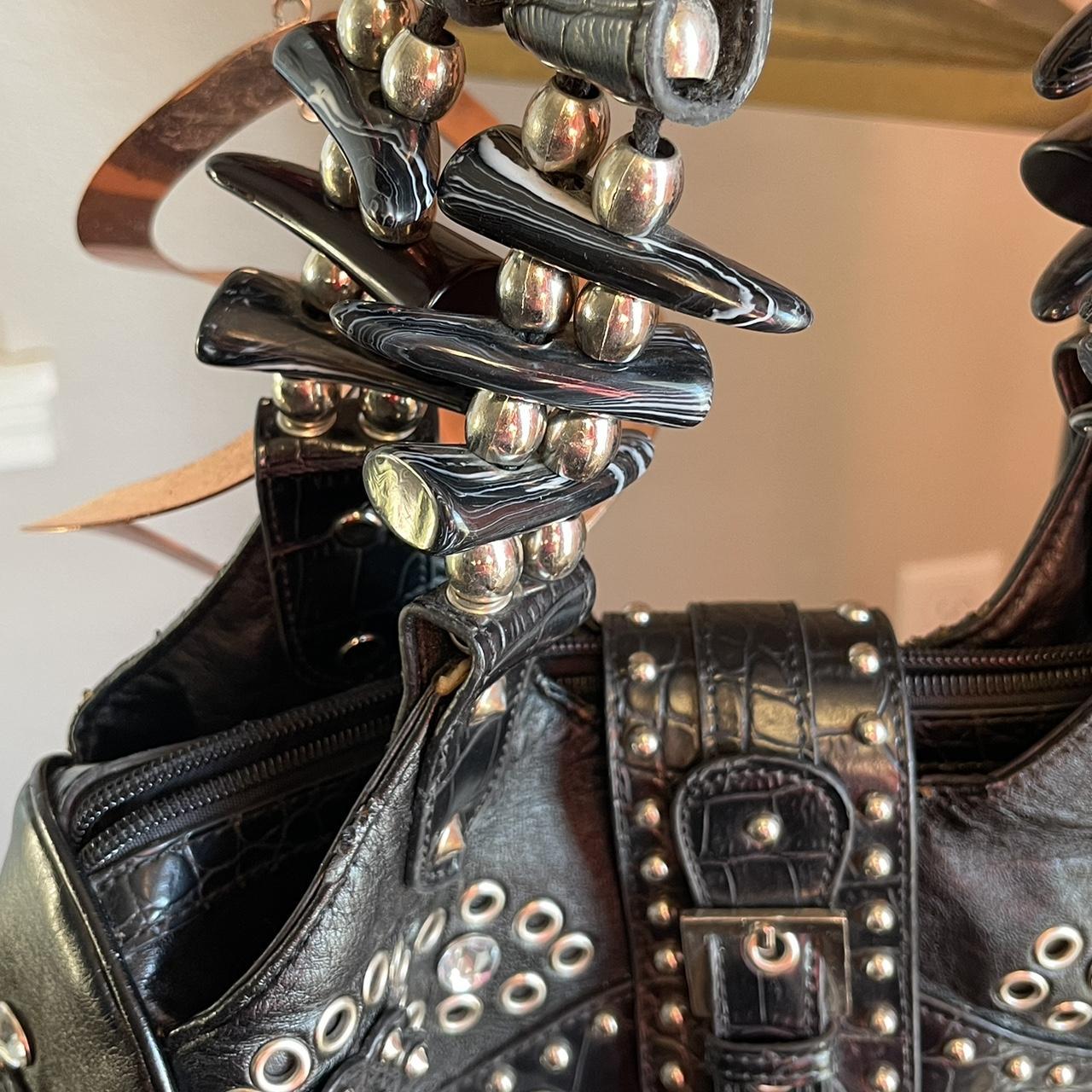 Gorgeous studded purse with lots of unique details... | Depop