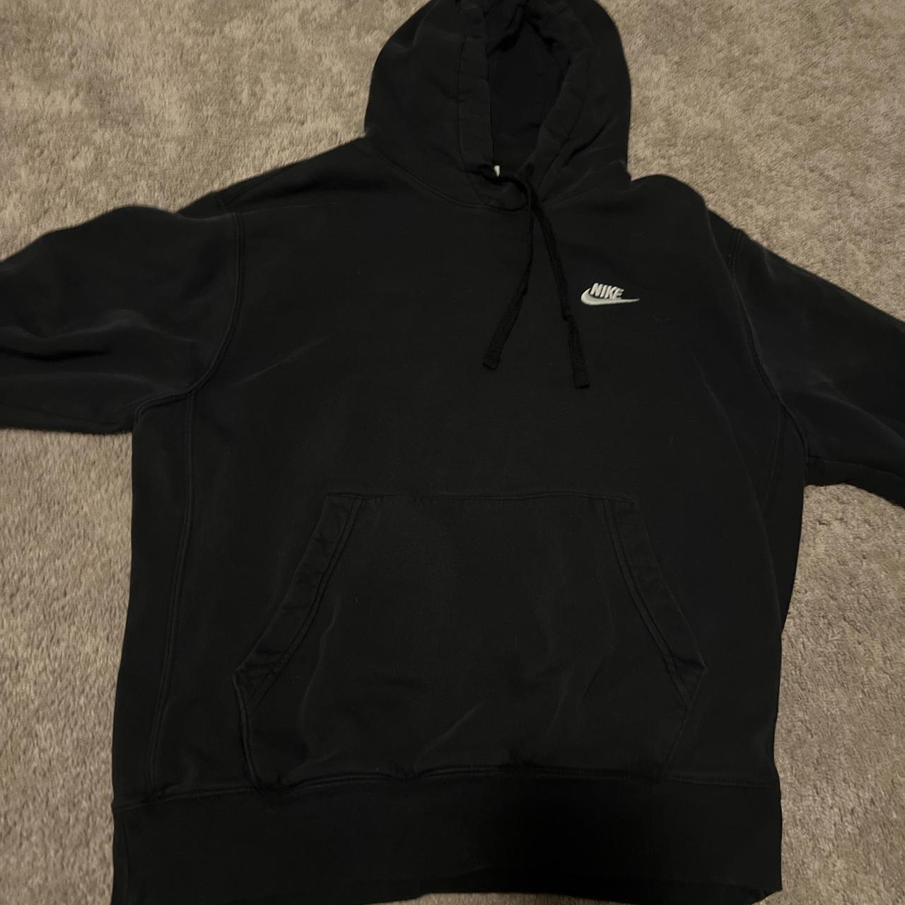 Black nike hoodie size medium - Depop