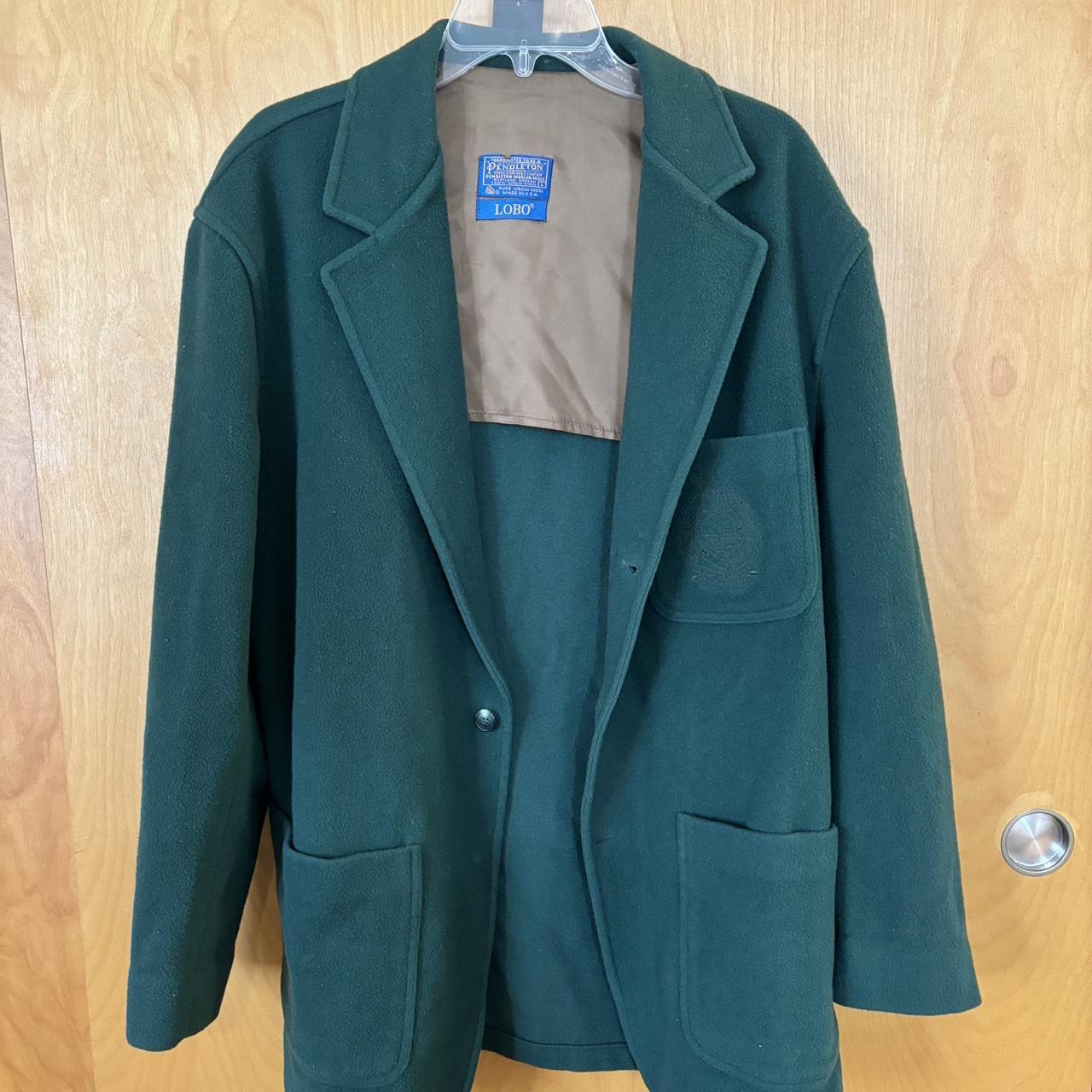 Green Pendleton Wool Chore Coat Size Large Made in... - Depop