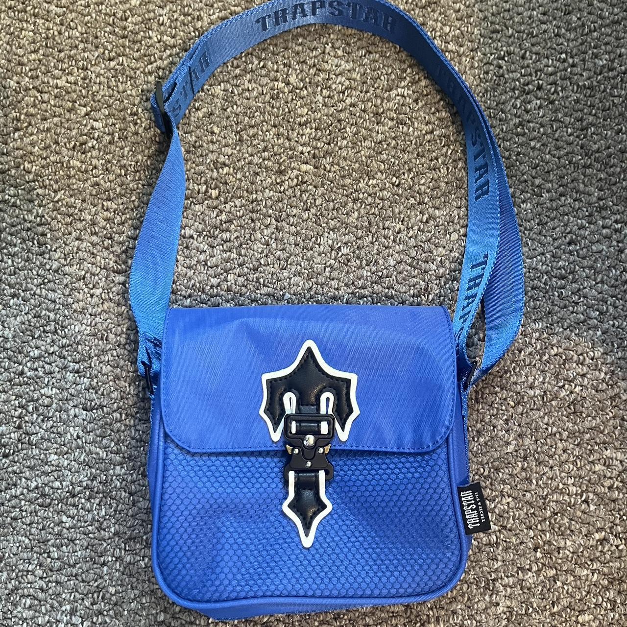 Trapstar Men’s Crossbody bag -Blue PLEASE DO NOT... - Depop