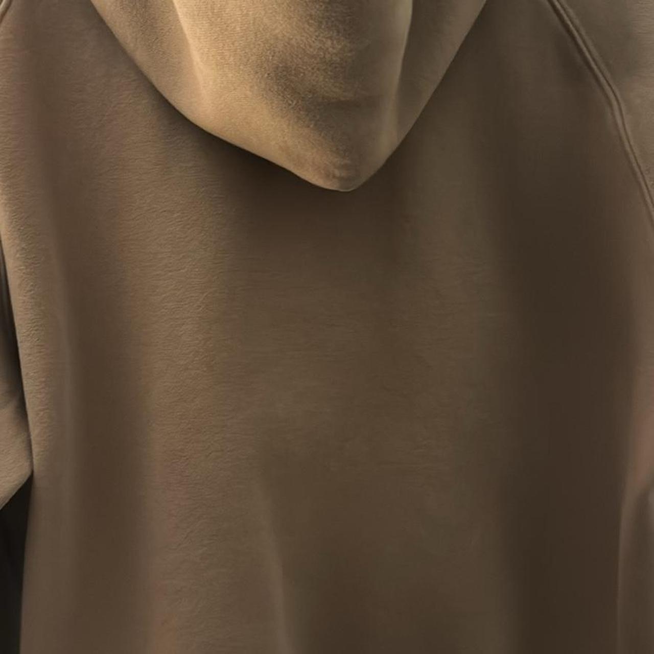 Brown Essentials Hoodie, barley worn - Depop