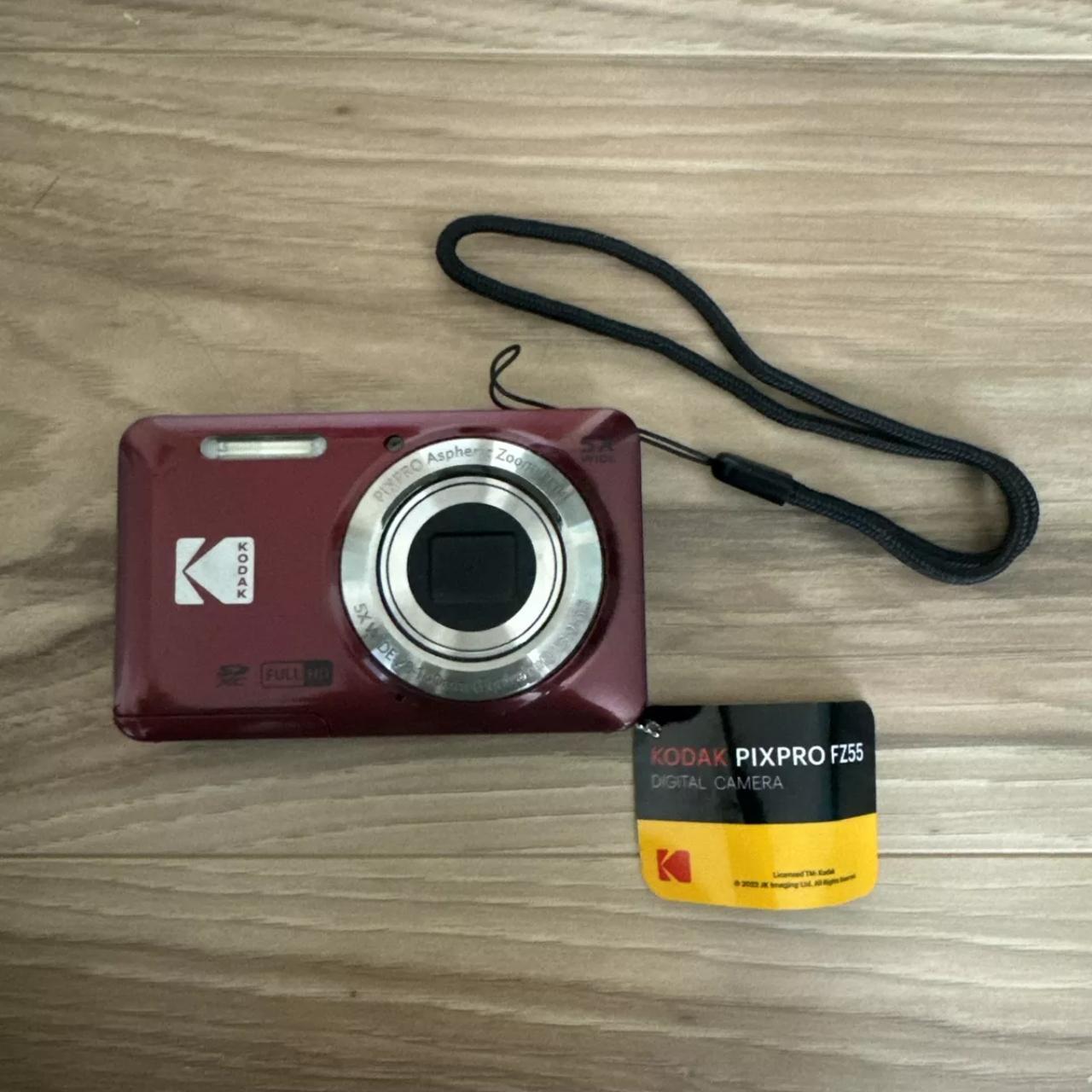 Kodak PIXPRO FZ55 16MP Compact Digital Camera - Red... - Depop