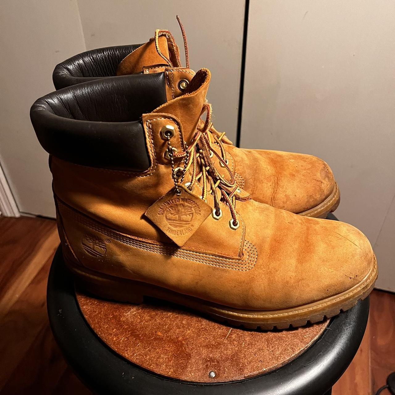 Used Tan OG classic 11 Timberland boots Some... - Depop