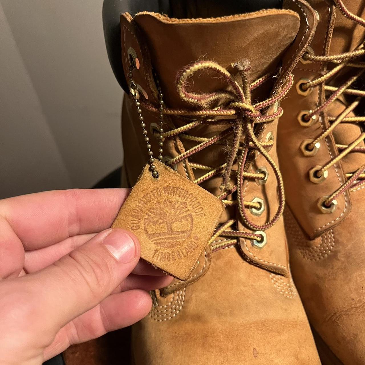 Used Tan OG classic 11 Timberland boots Some... - Depop