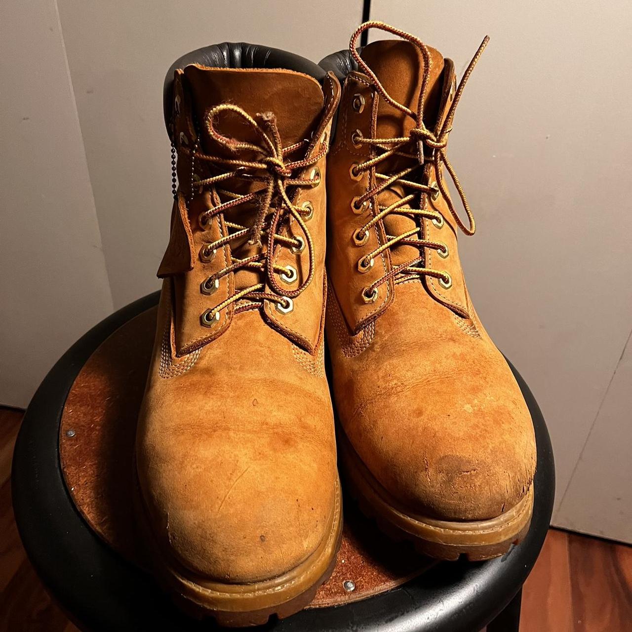 Used Tan OG classic 11 Timberland boots Some... - Depop