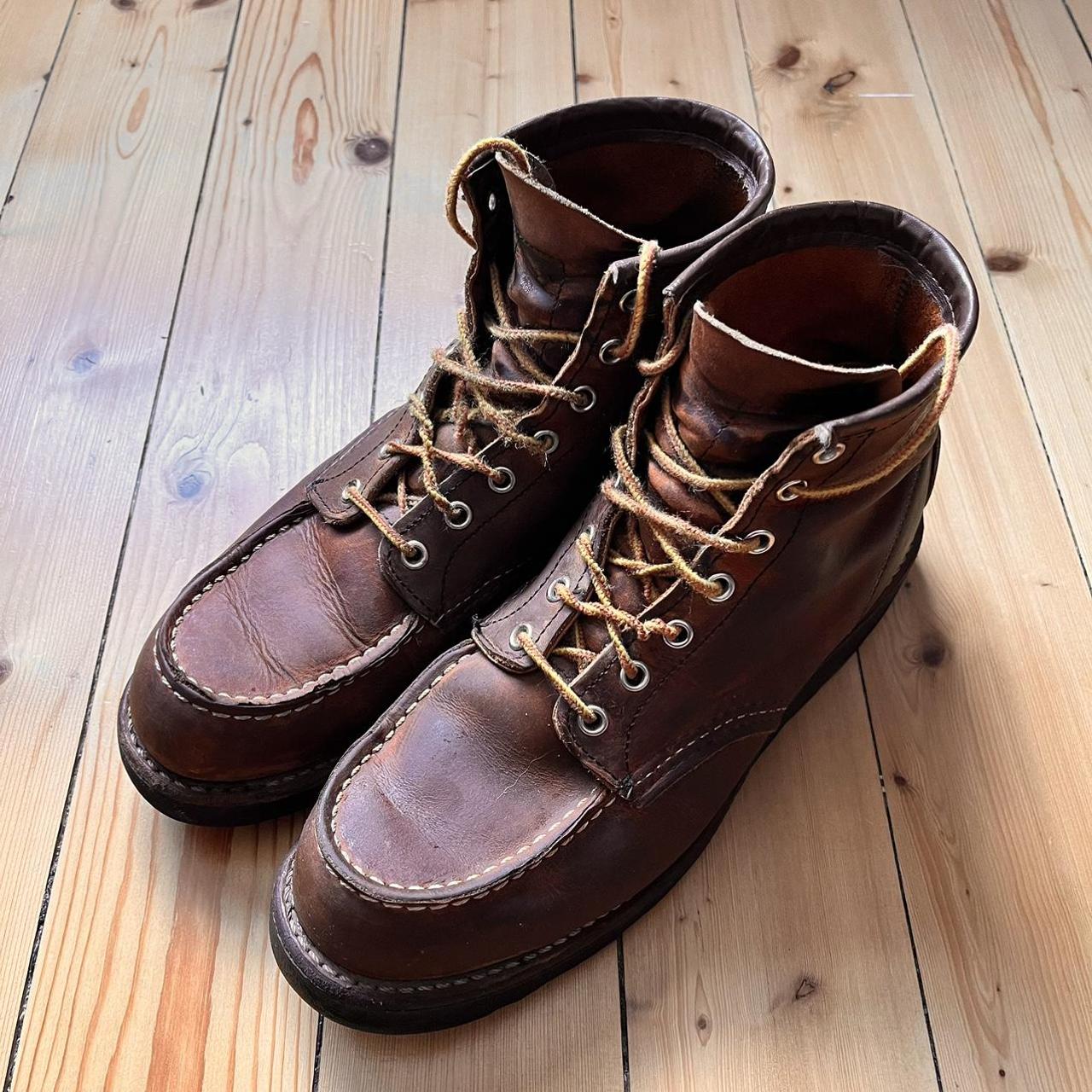 Red Wings Classic Moc Toe Boots 8886 Good use but... - Depop