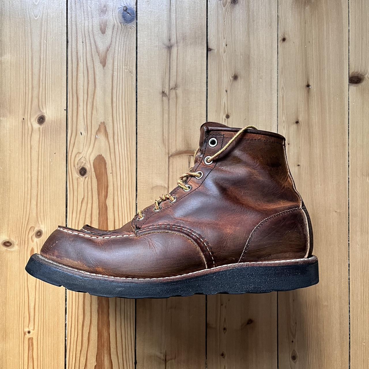 Red Wings Classic Moc Toe Boots 8886 Good use but... - Depop