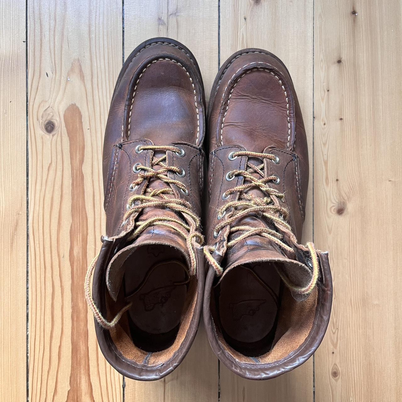 Red Wings Classic Moc Toe Boots 8886 Good use but... - Depop