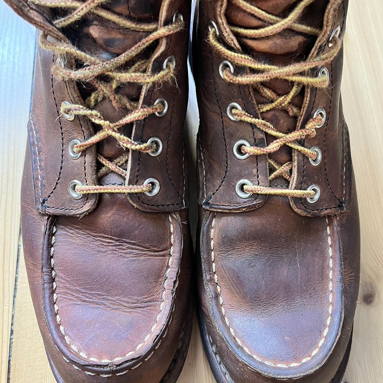 Red Wings Classic Moc Toe Boots 8886 Good use but... - Depop