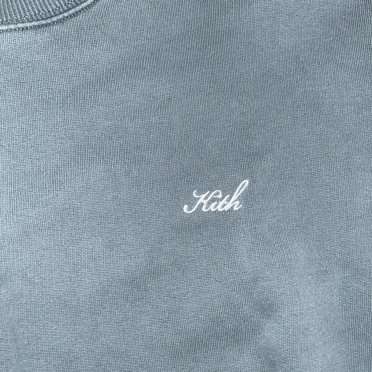 Kith Women's Blue and Green Sweatshirt | Depop