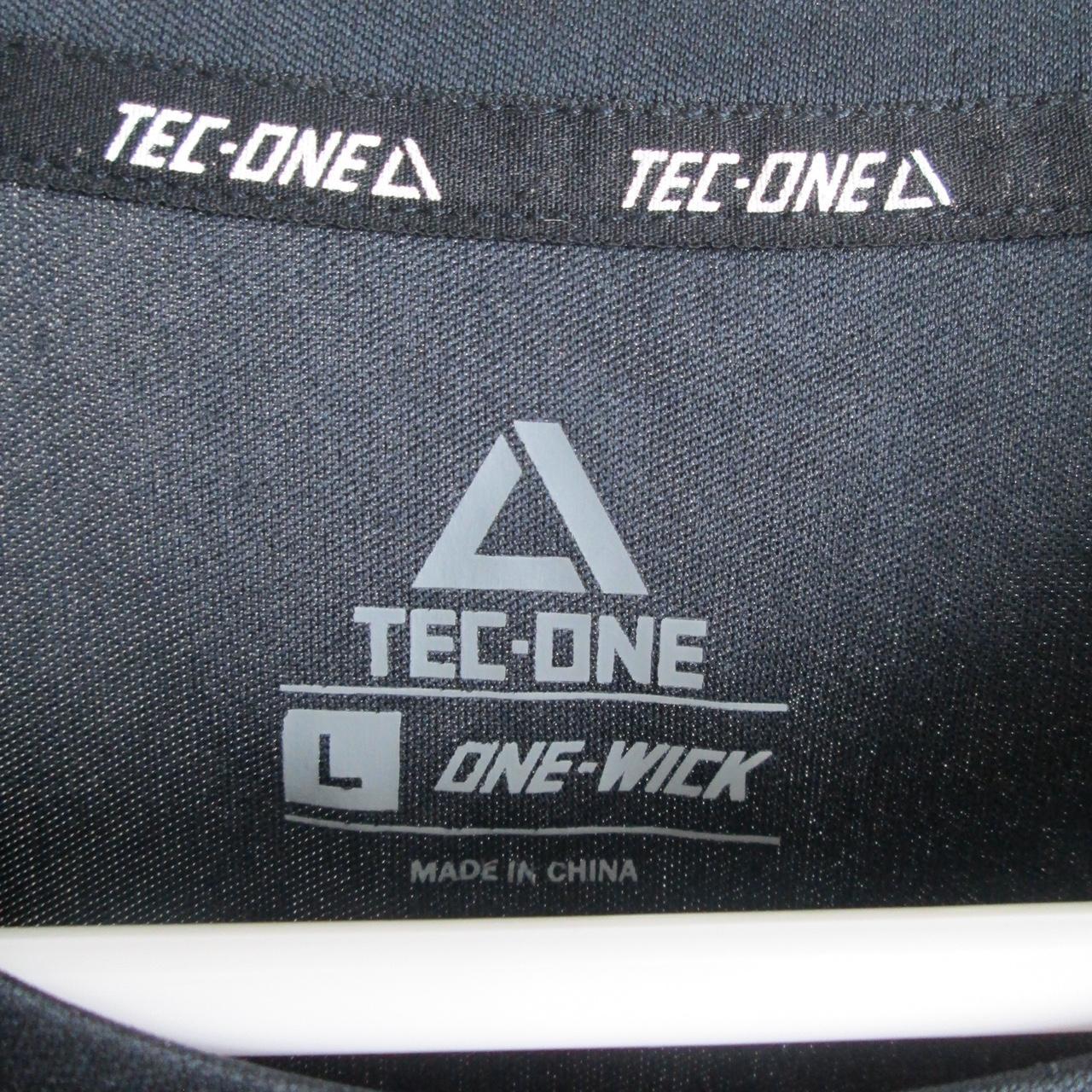 Tec One athletic shirt black size large with tags... - Depop
