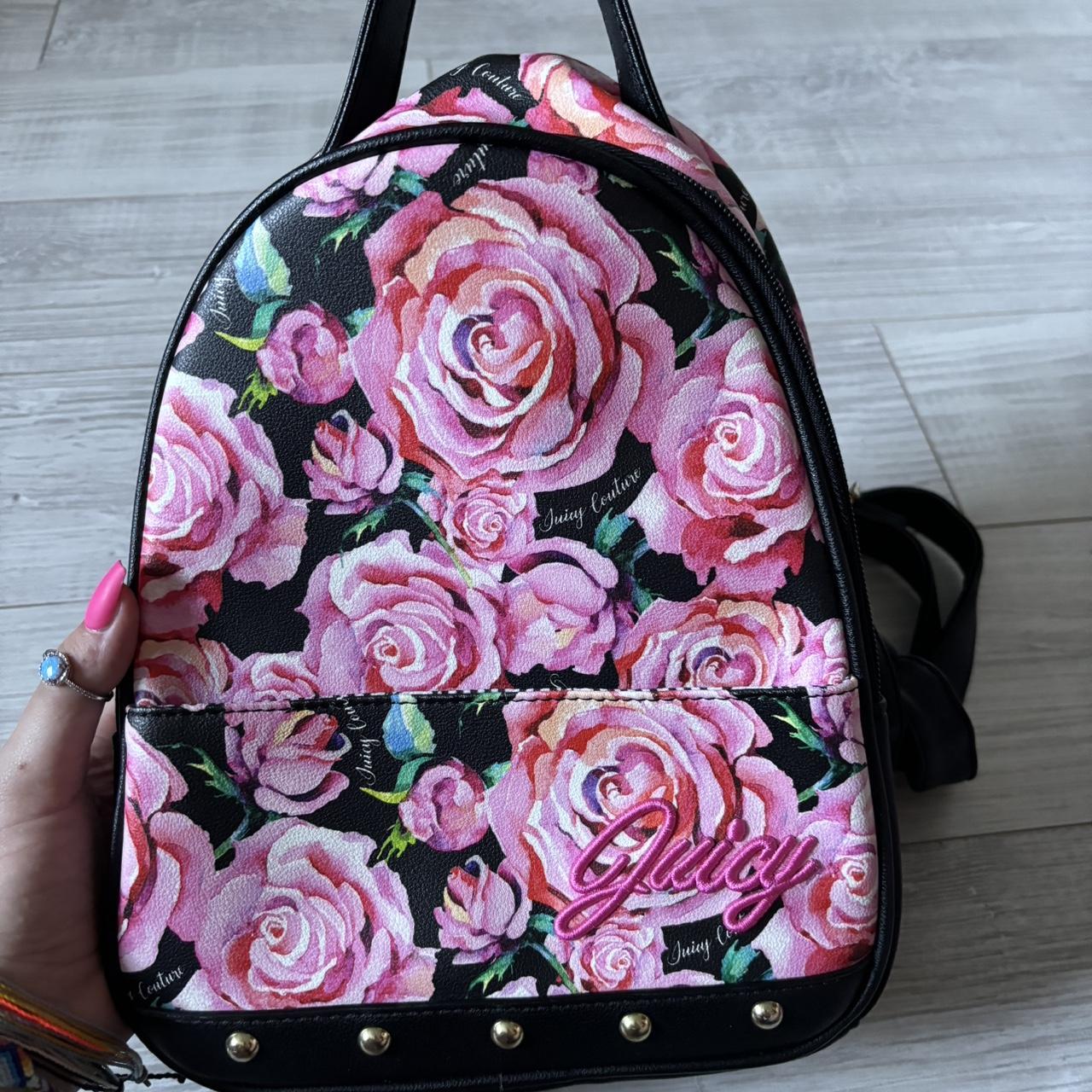 Cute Rose Juicy Couture Mini Backpack. Lightly... | Depop
