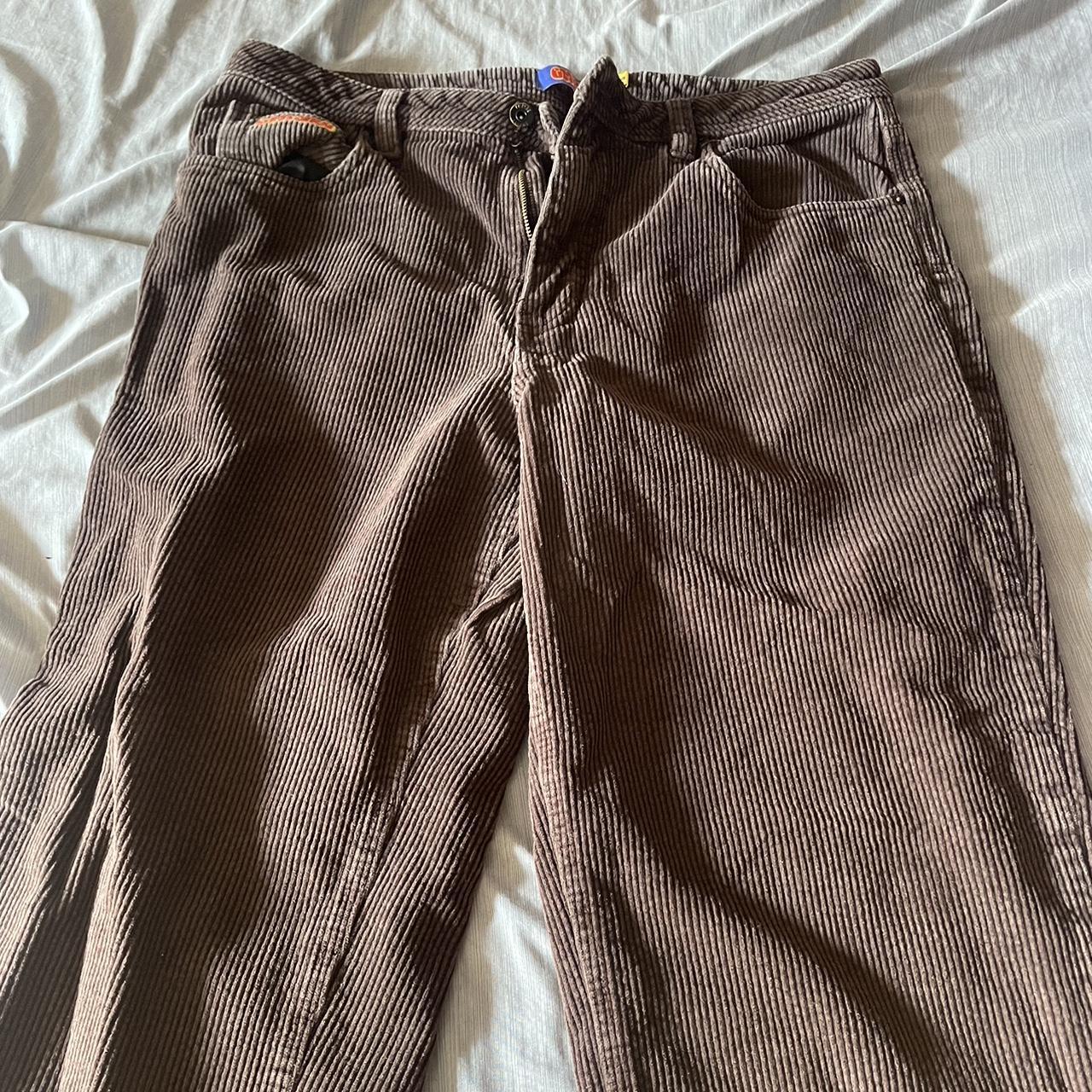 Men’s size 34 brown corduroy empyres. Slightly worn... - Depop