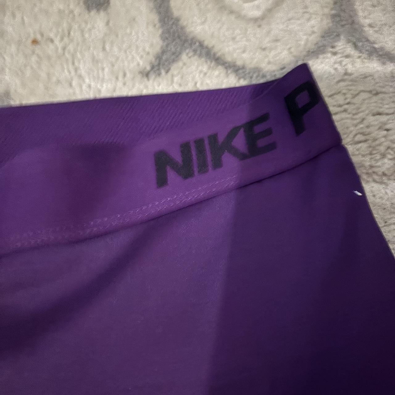 Nike pro dri fit purple XL leggings - Depop
