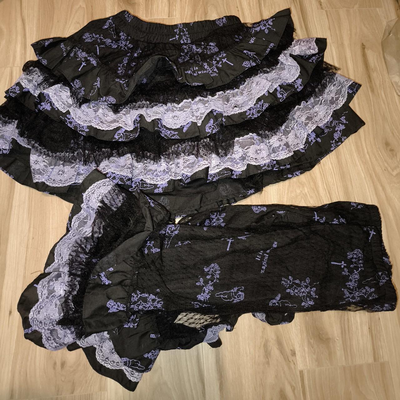 Egl punk lolita skirt with leg warmers set I dont... - Depop