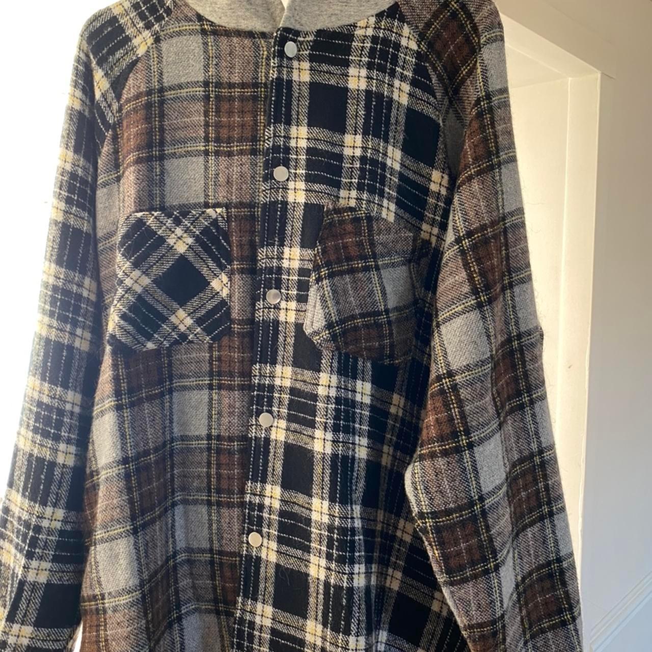Represent SS20 hooded split wool flannel No... - Depop