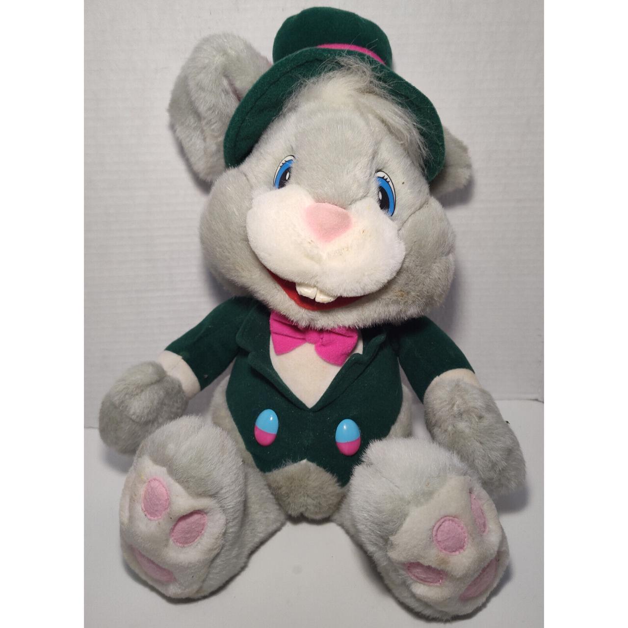 Vintage 1986 KMART Easter Bunny Speedy Gray Stuffed... | Depop