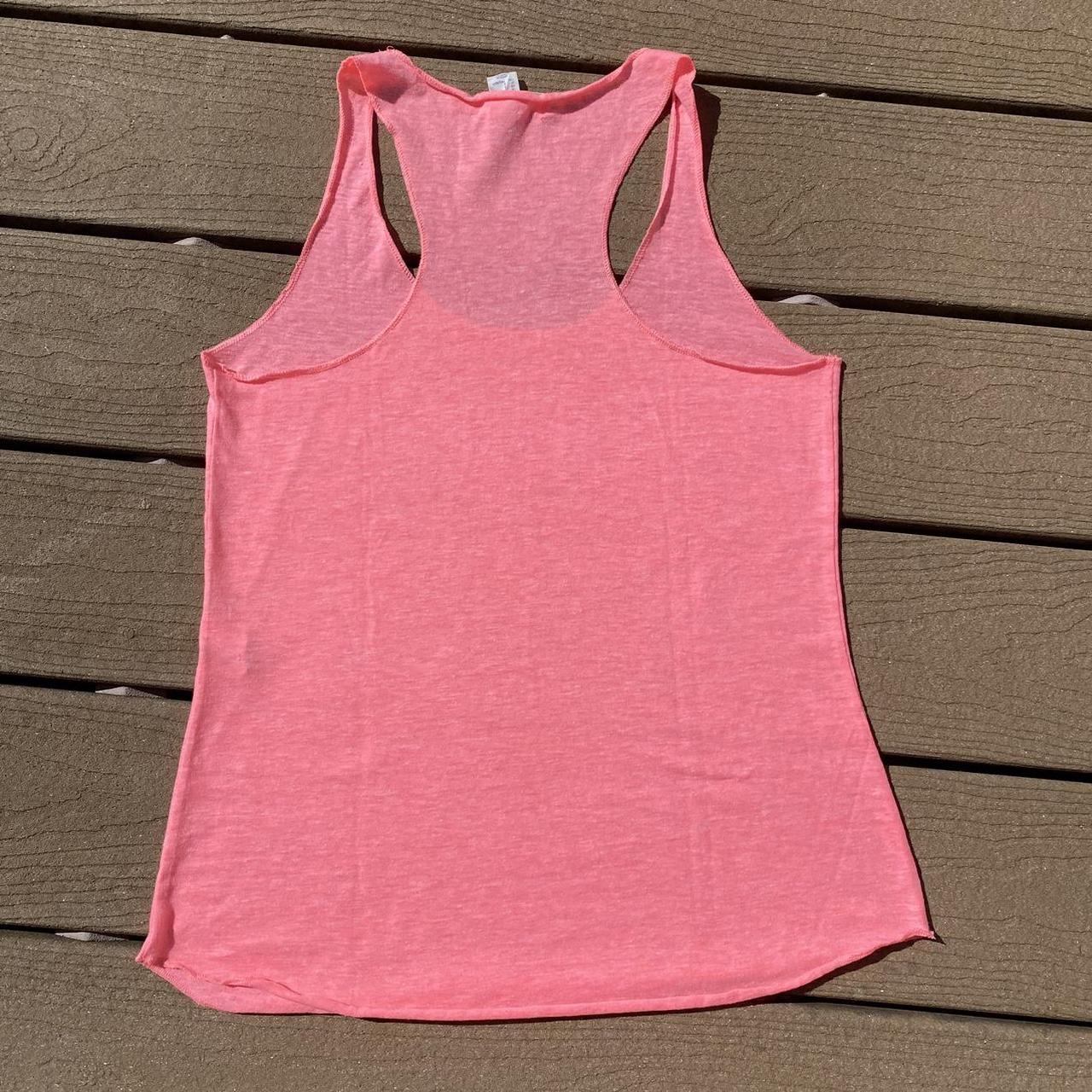small pink loose-fitting tank top from Forever 21 - Depop