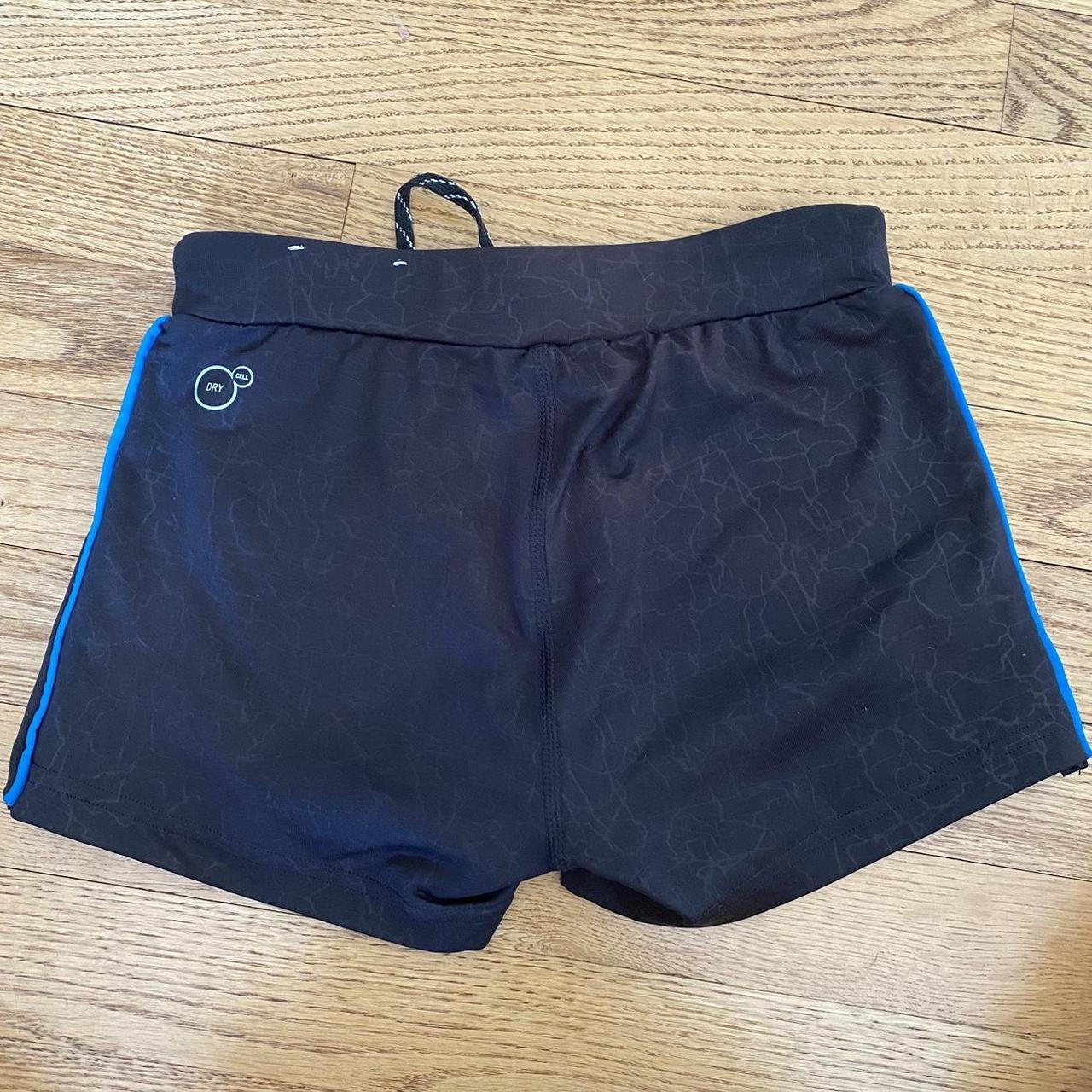 x-small black puma spandex compression shorts with... - Depop