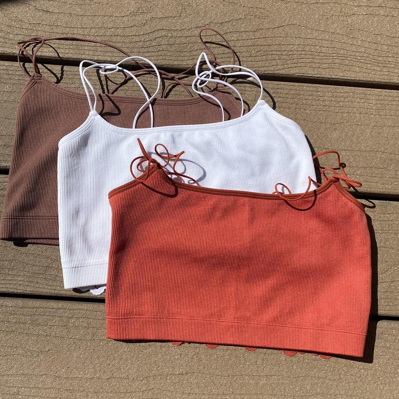 3 small, cropped cami tops from Gilly Hicks - can... | Depop