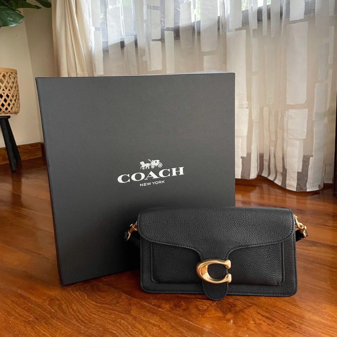 Coach women's black bag - Depop