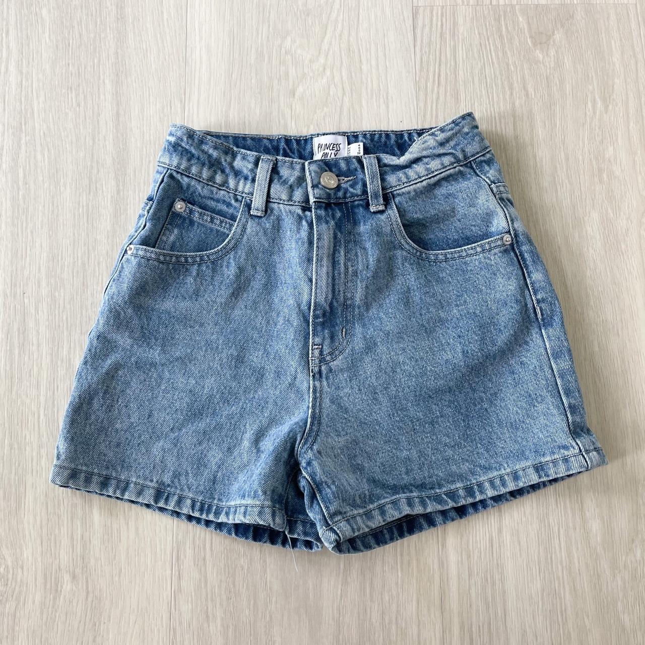 Princess Polly Medium Washed Denim Shorts Super cute... - Depop