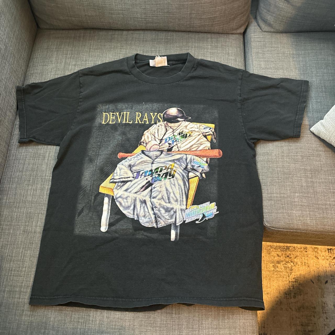 Vintage Tampa Bay Devil Rays T-Shirt Size L - Depop