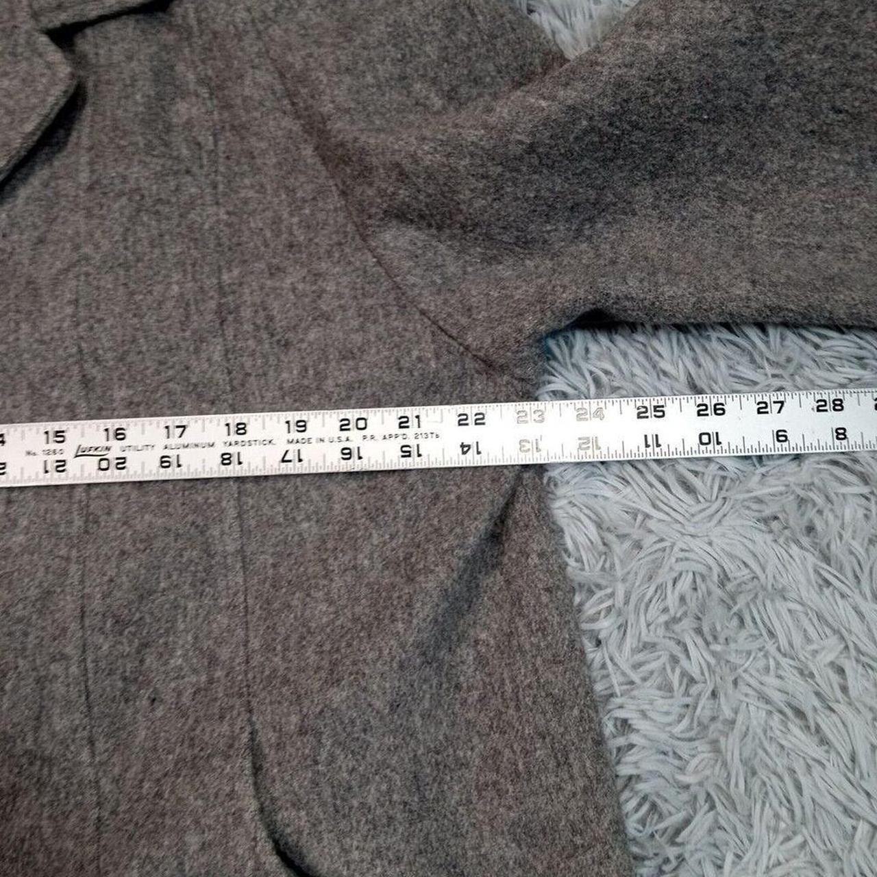 Vintage Herman Kay Jacket Womens 12 Gray Wool Blend... | Depop