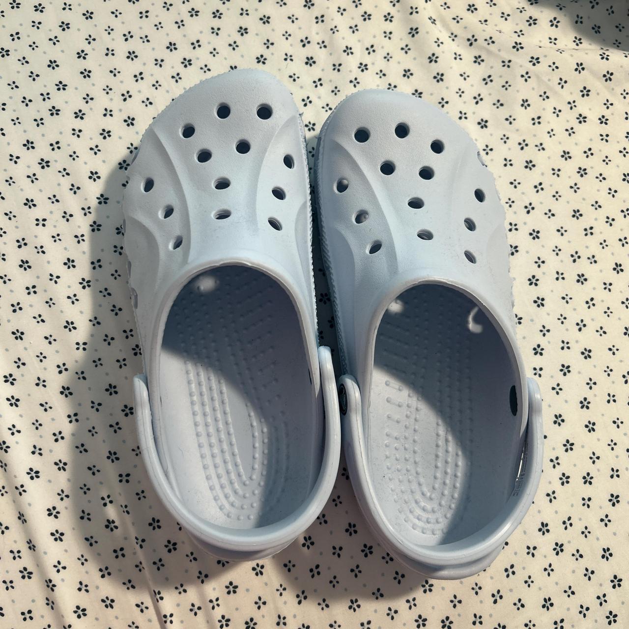Light Blue Crocs, never worn U.S. Women’s 9 U.S.... - Depop