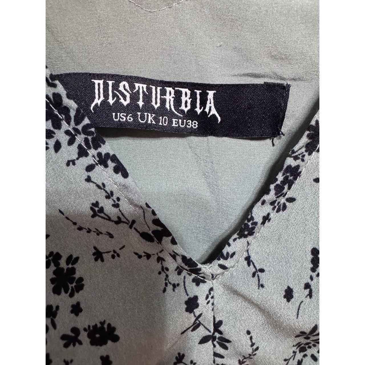 Disturbia Women's Floral Corset Mini Dress Size 6... | Depop