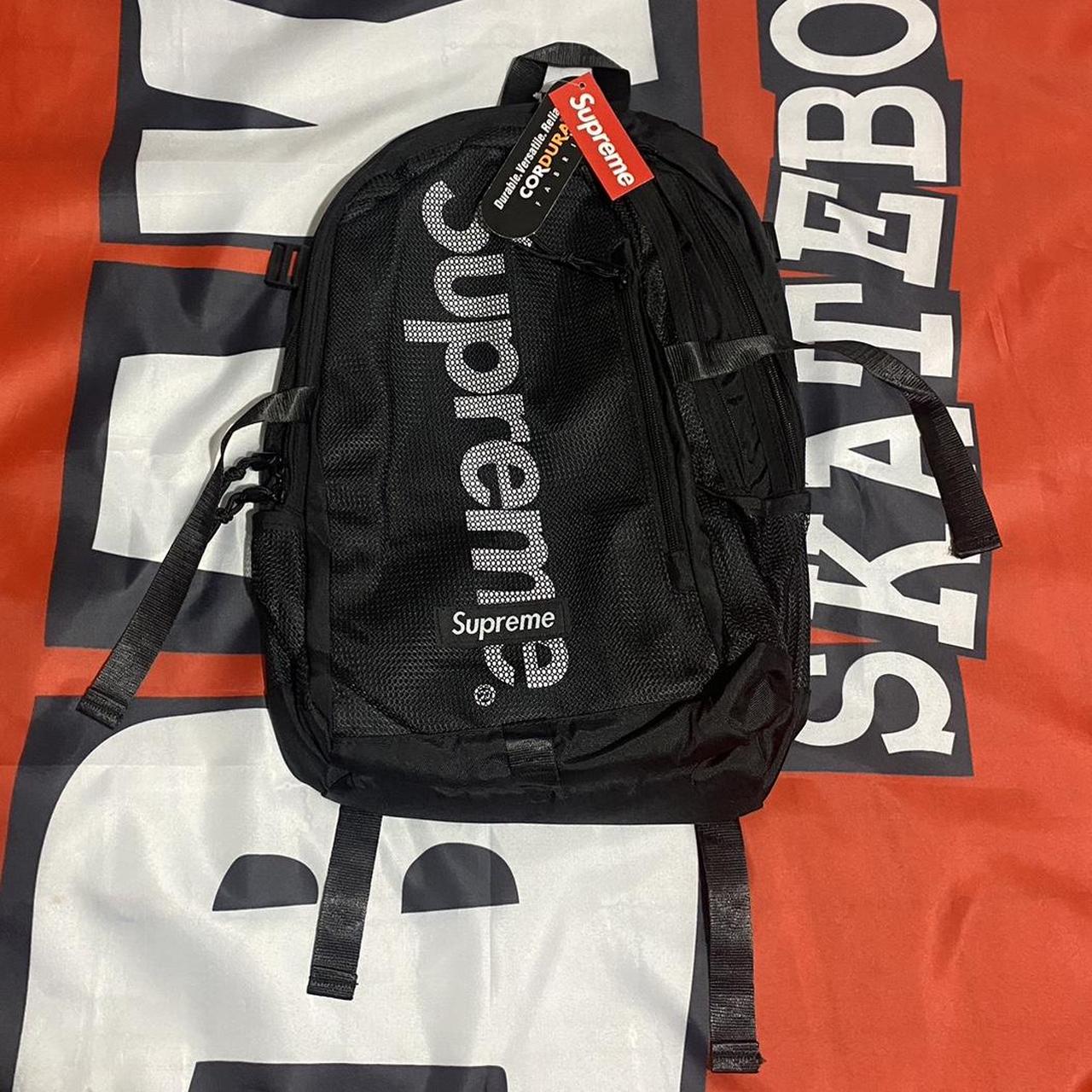 Supreme book bag 100% authentic authentic Brand new... - Depop