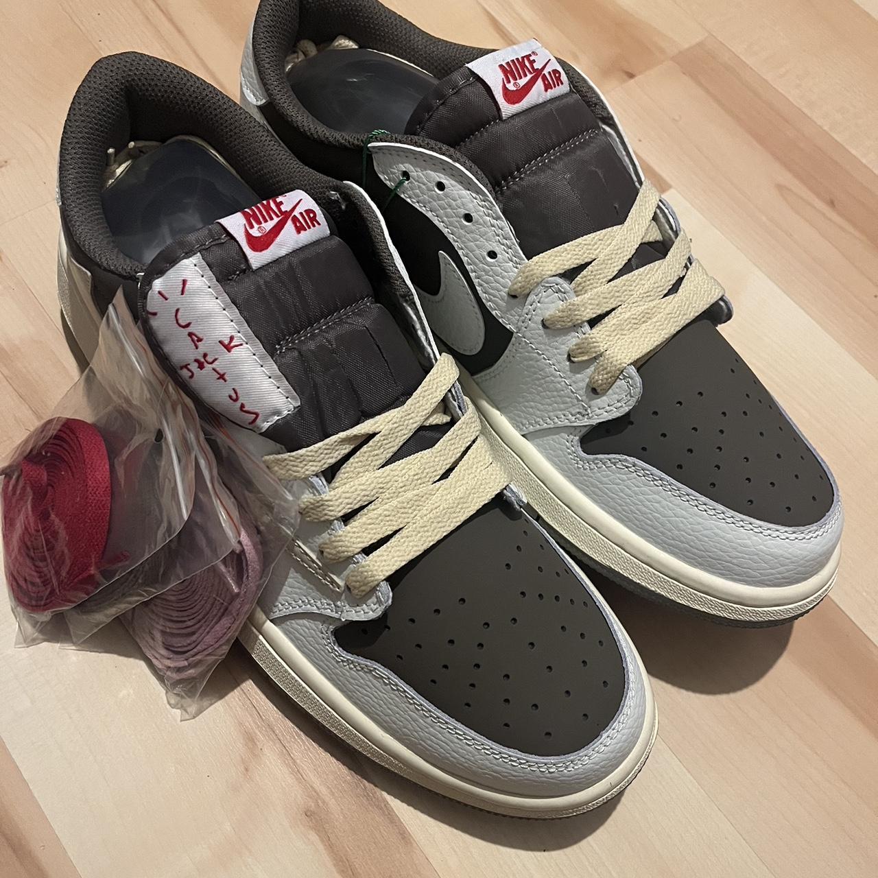 Travis Scott x Air Jordan 1 Retro Low OG Reverse... - Depop