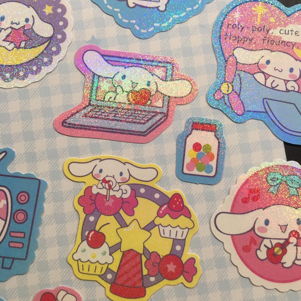 Sanrio Cinnamoroll Sticker Sheet Holographic... - Depop