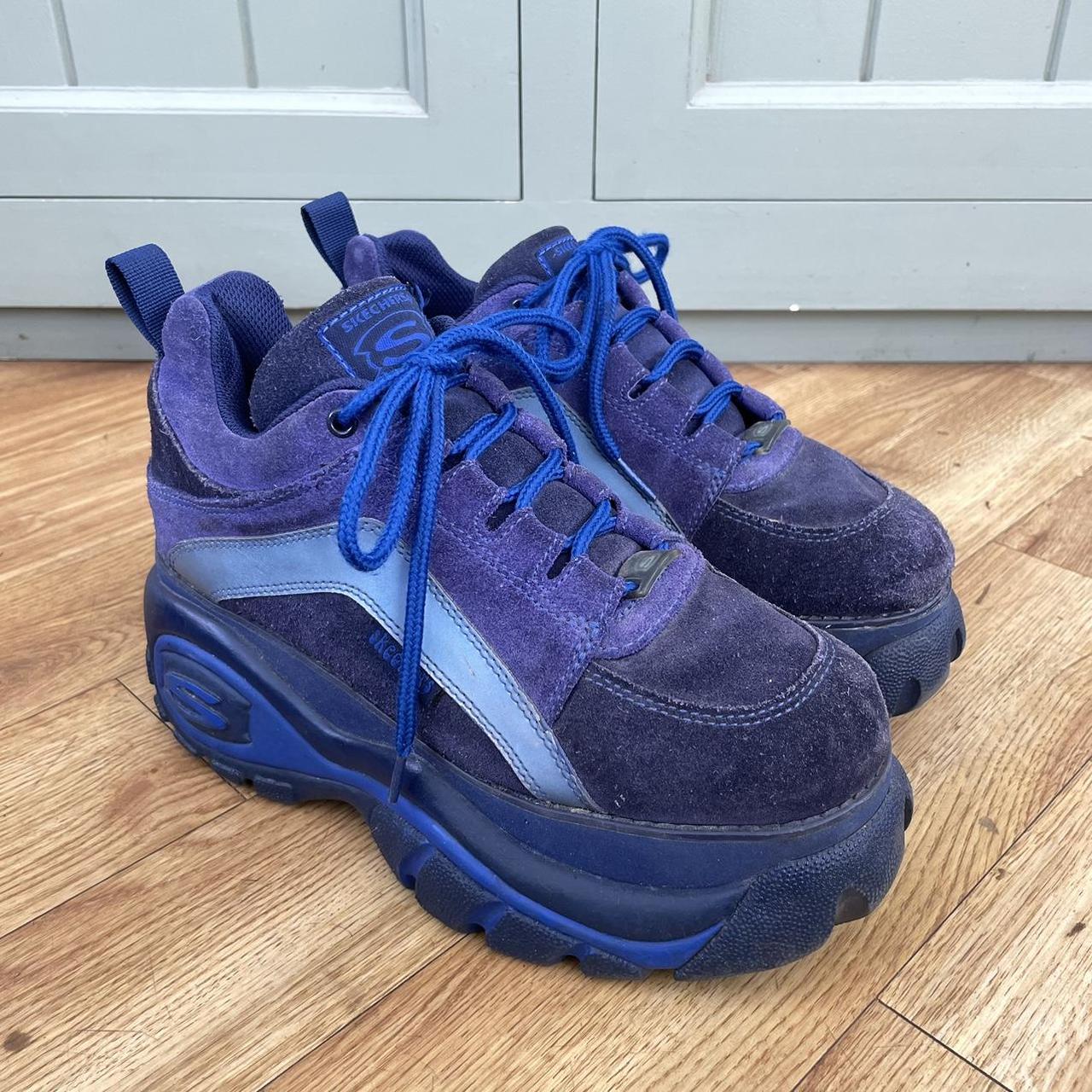 Rare 90s Skechers Platform Trainers Size UK 7 EU... - Depop