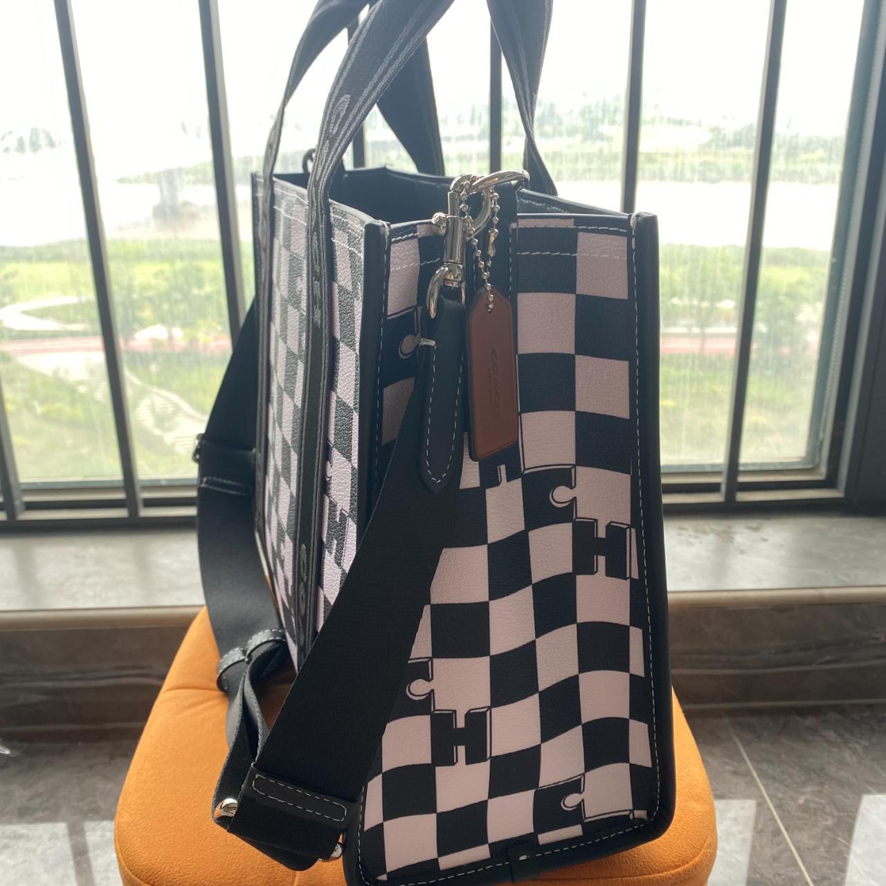 Coach Smith Tote Bag With Checkerboard... - Depop