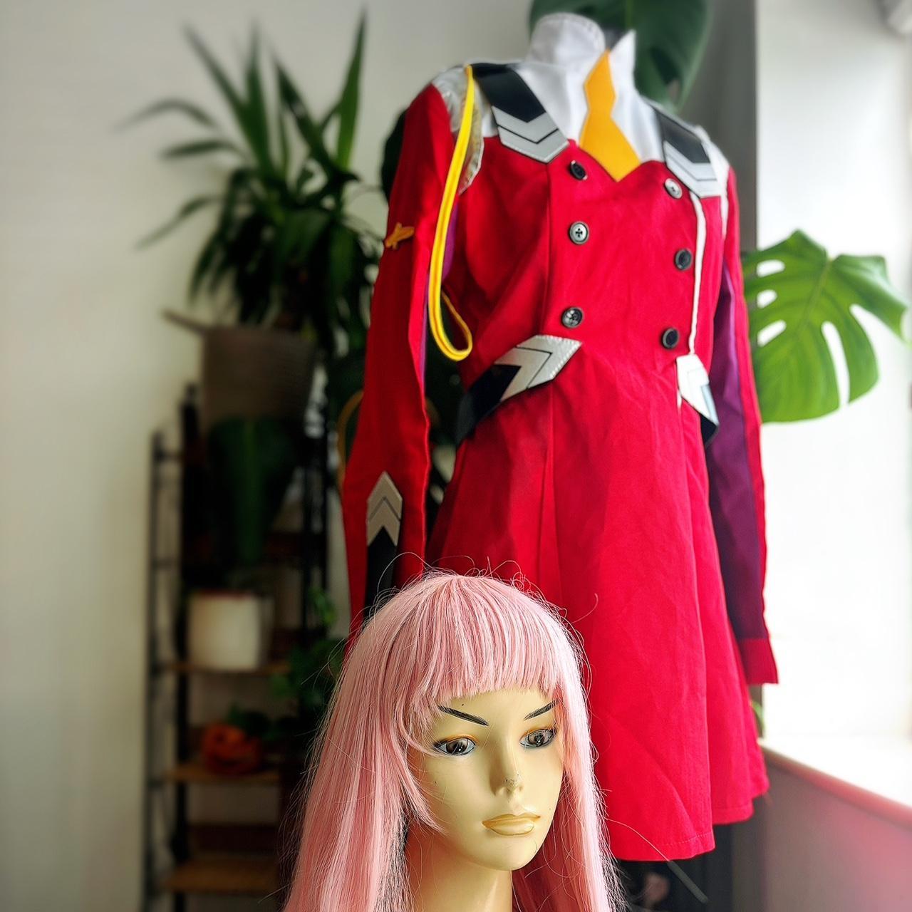 Zero Two cosplay with wig. Size M, I’m a small... - Depop