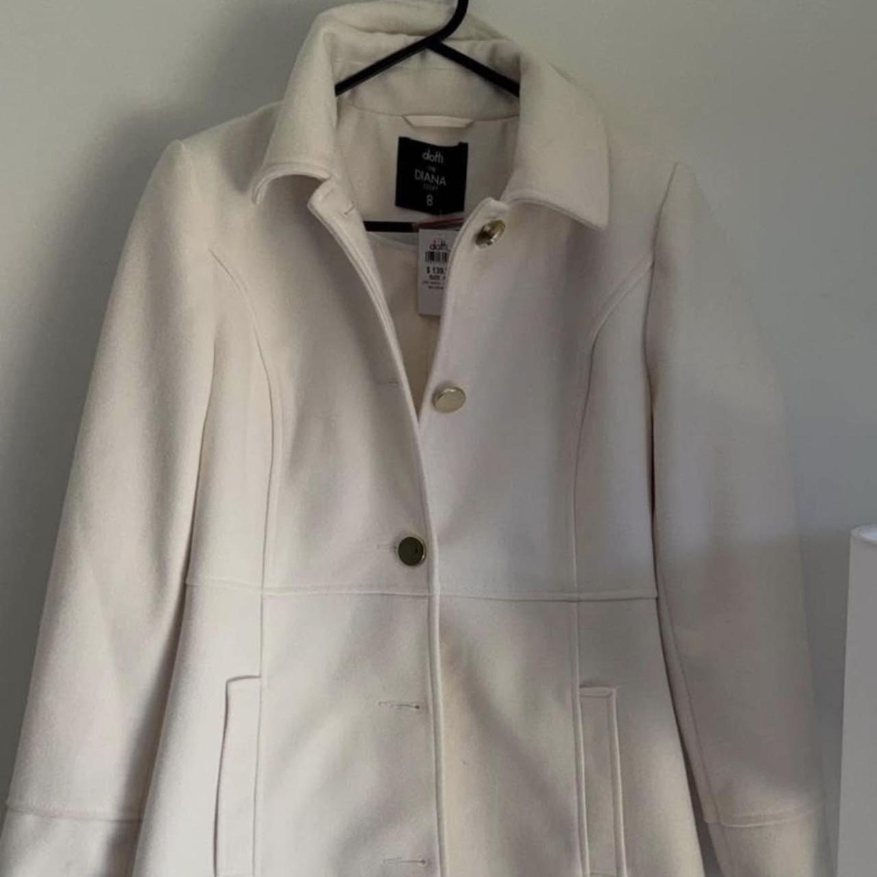 White Dotti coat. Paid $139.95. Brand new never... | Depop