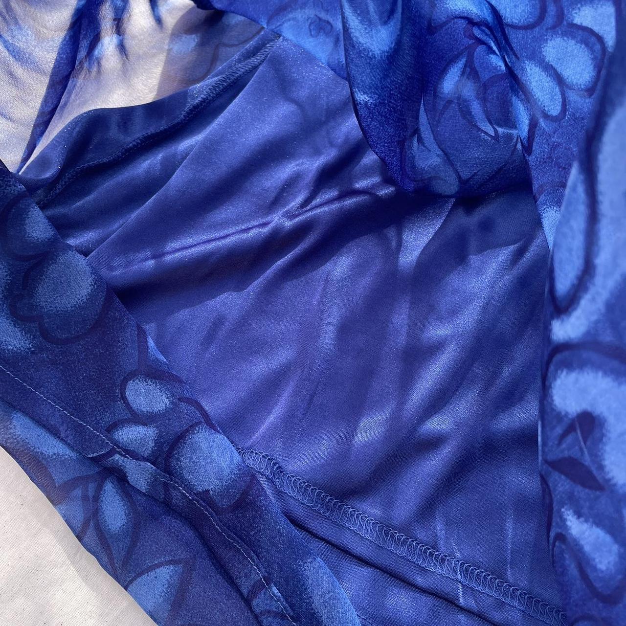 Vintage Pickaberry ultramarine blue maxi skirt with... - Depop