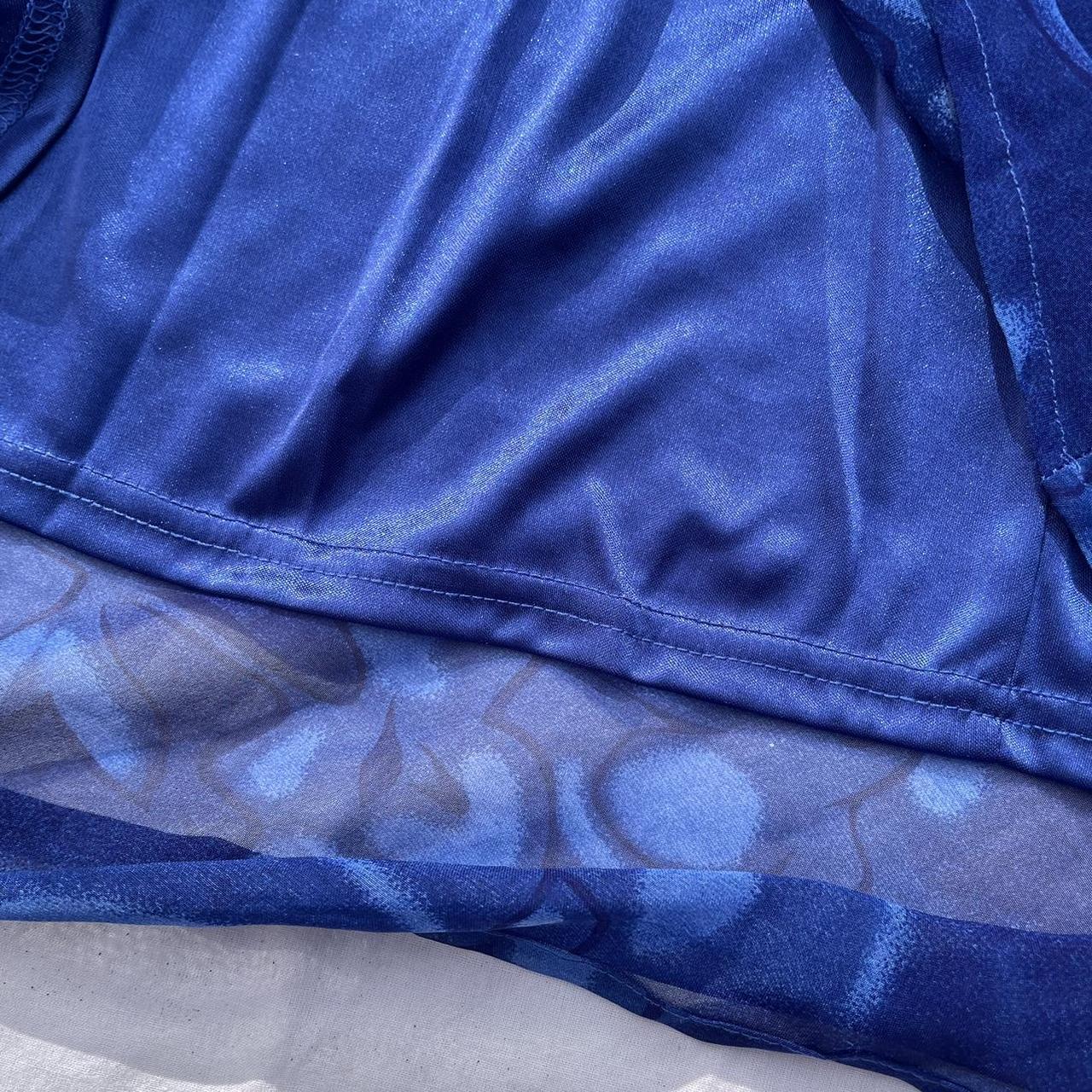 Vintage Pickaberry ultramarine blue maxi skirt with... - Depop