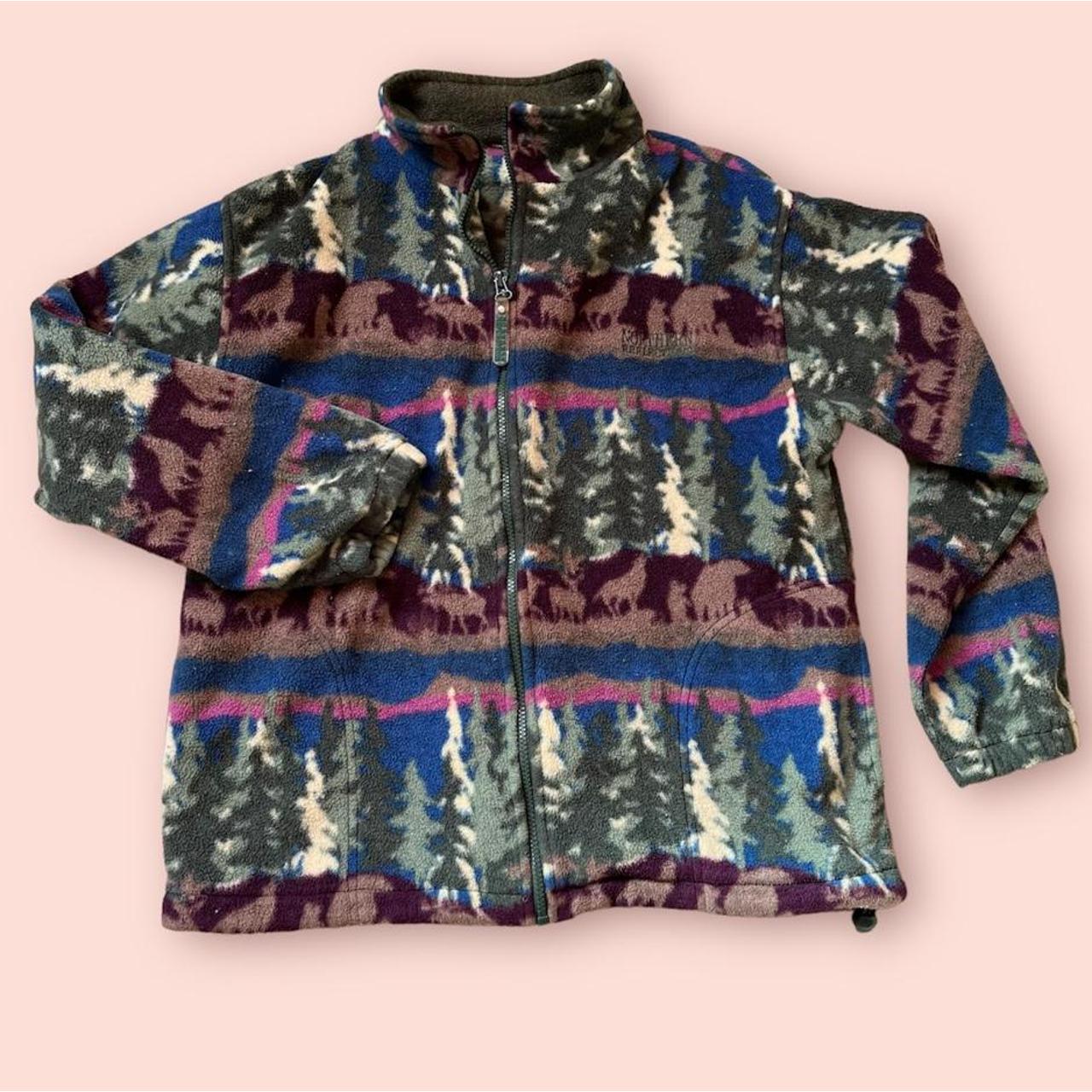 Northern Reflections Women's Green and Brown Jacket | Depop