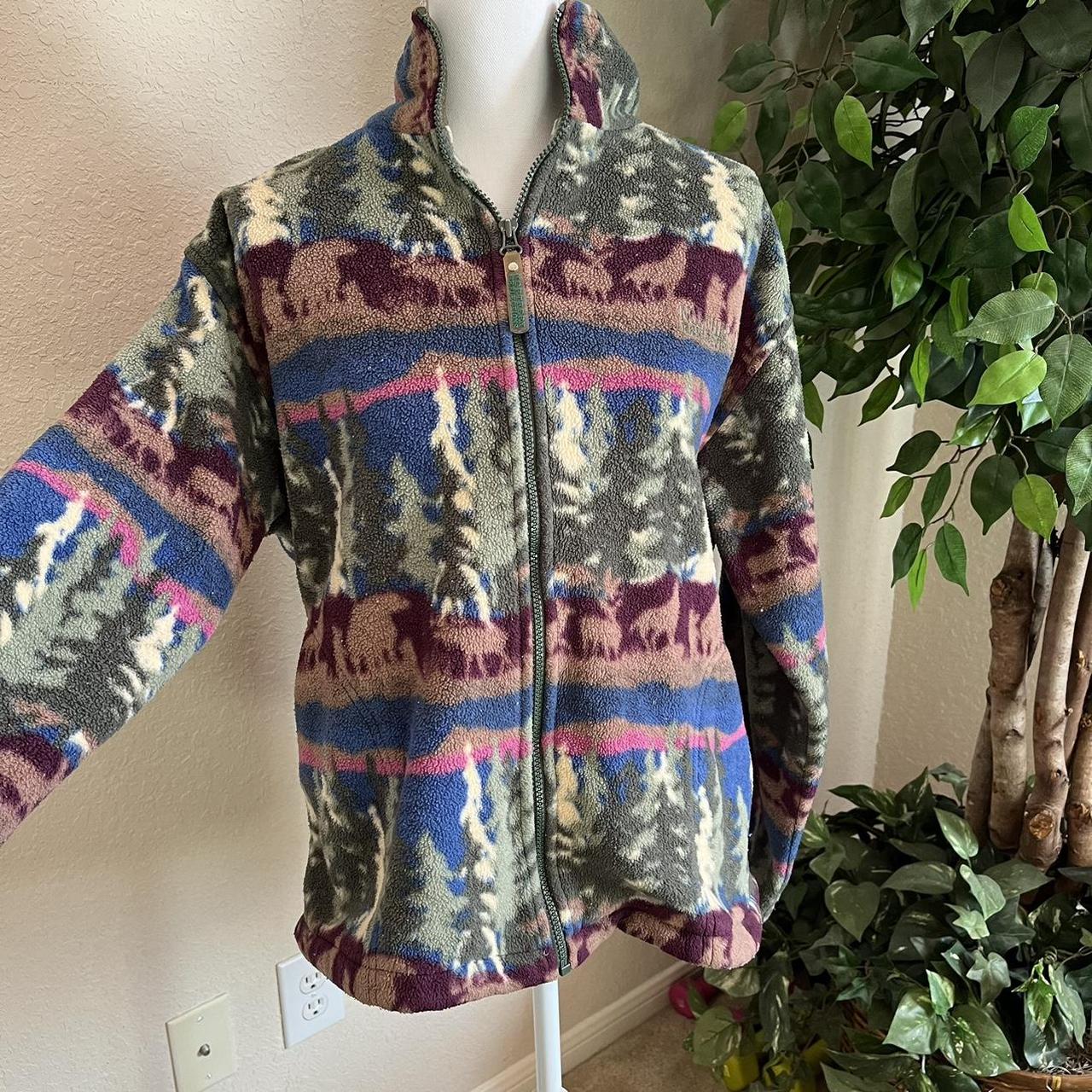 Northern Reflections Women's Green and Brown Jacket | Depop