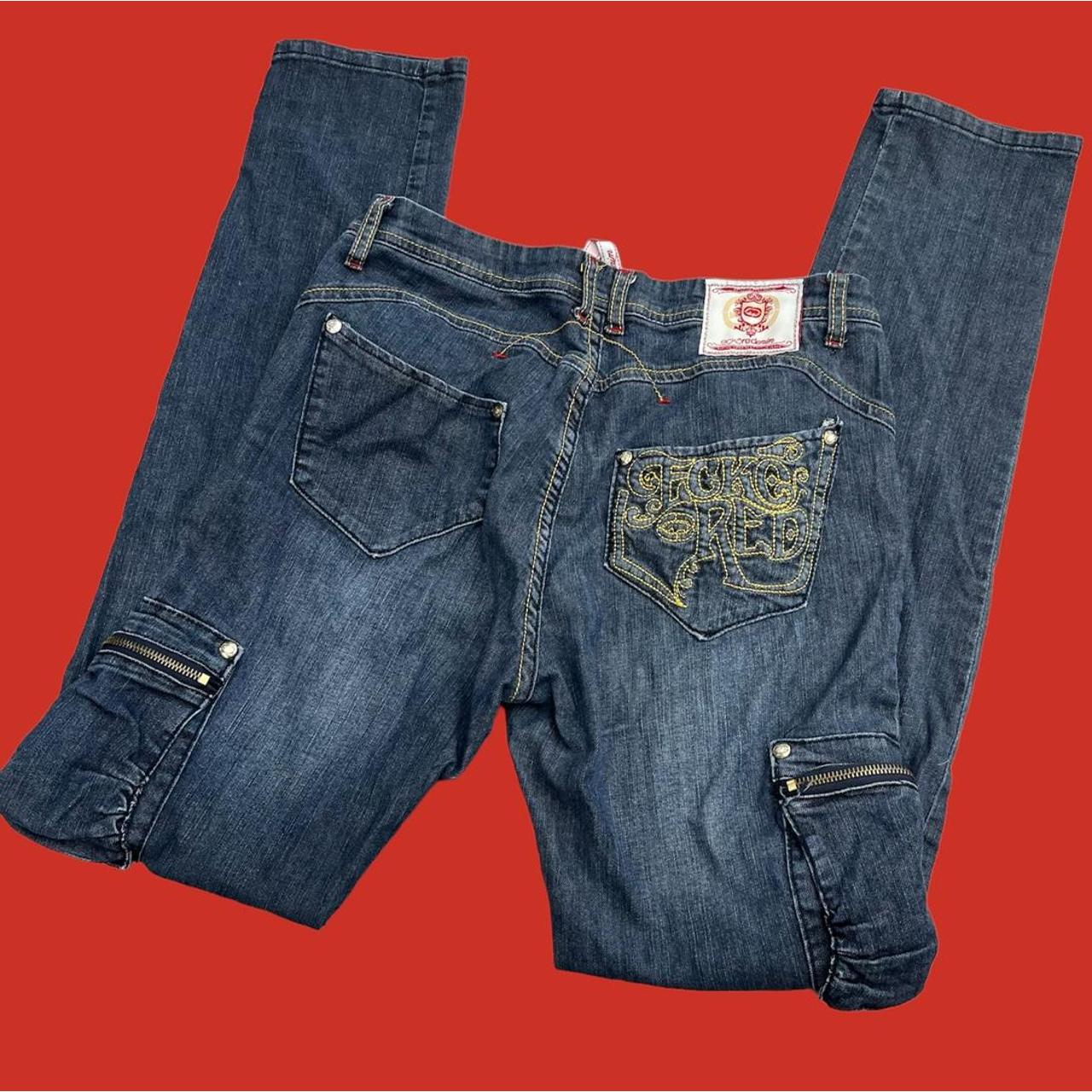 Y2k 2000s women’s ecko red unltd straight leg... - Depop